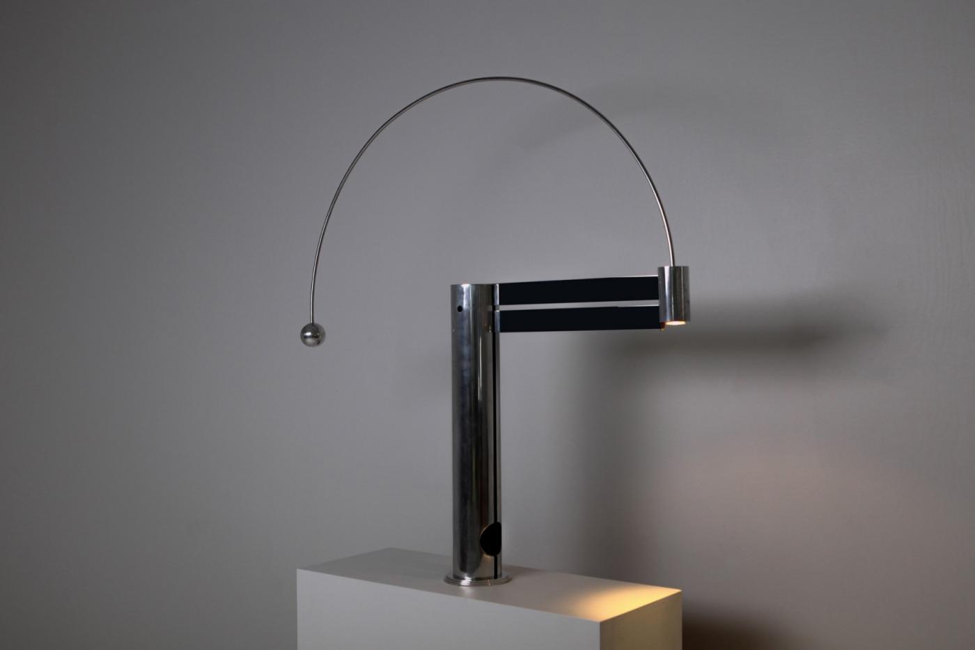 Pierre Lallemand - Rare Aluminum Pendulum Lamp by Pierre Lallemand 1990s