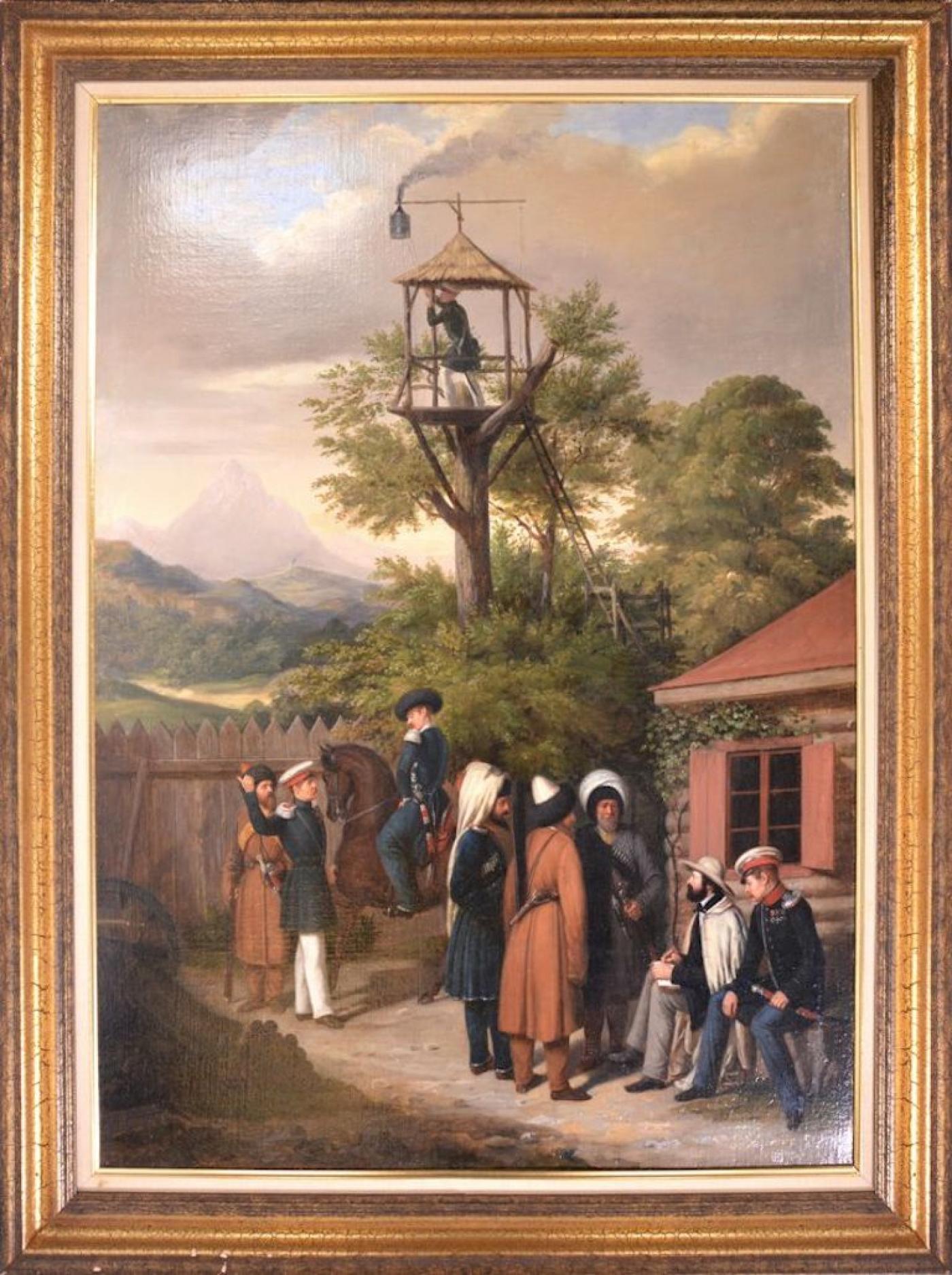 Pierre-Mathurin Pétraud - Russian Officers and Cossacks at a Military ...