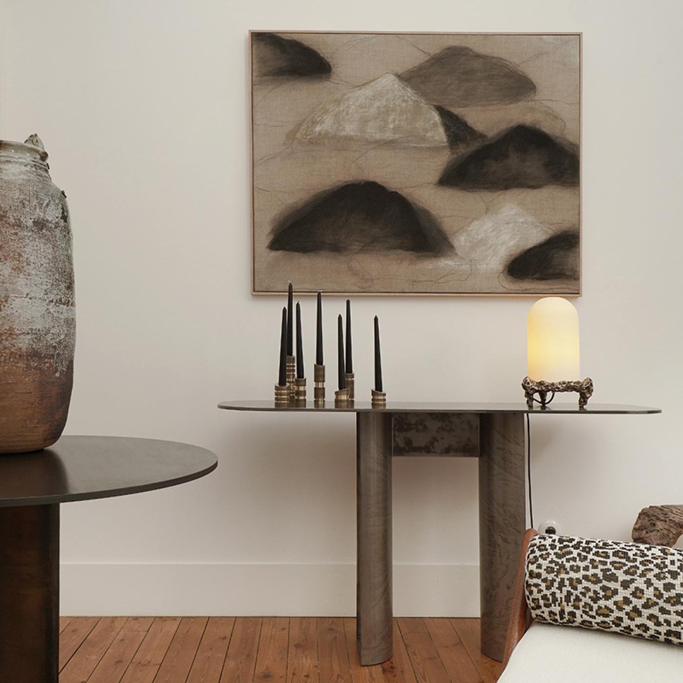 Pierre Mounier - CALAMINE CONSOLE Laminated steel console