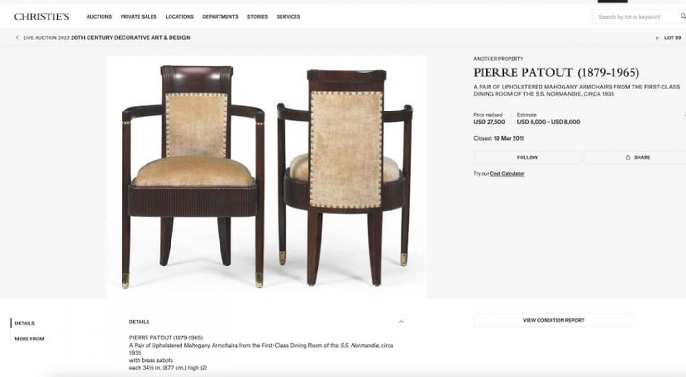 Pierre Patout - Pair of Normandie Chairs by Pierre Patout