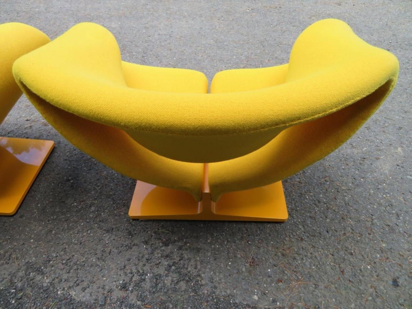 Pierre Paulin - Stunning Pair Vintage Pierre Paulin Ribbon Chairs Mid ...