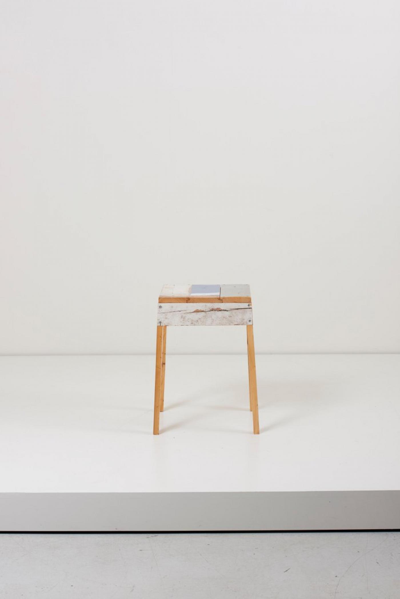 Piet Hein Eek - Lacquered Oak Stool by Piet Hein Eek