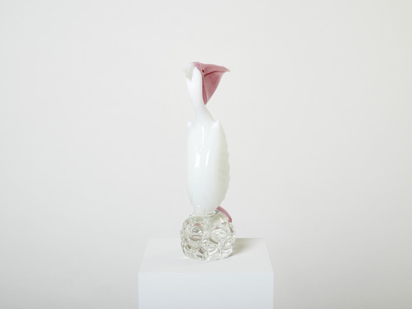 Pino Signoretto - Pino Signoretto Pelican murano glass sculpture 1970