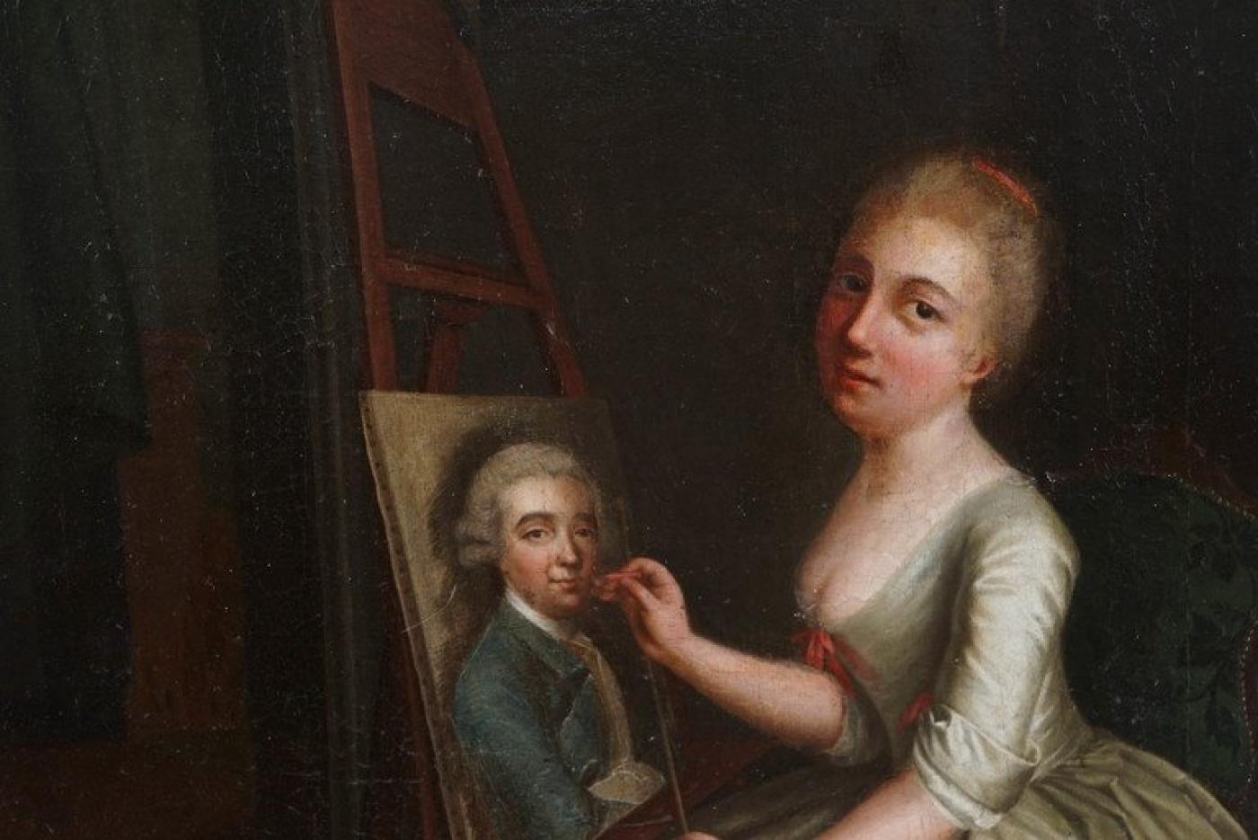 Portrait Painting of Rosalba Carriera