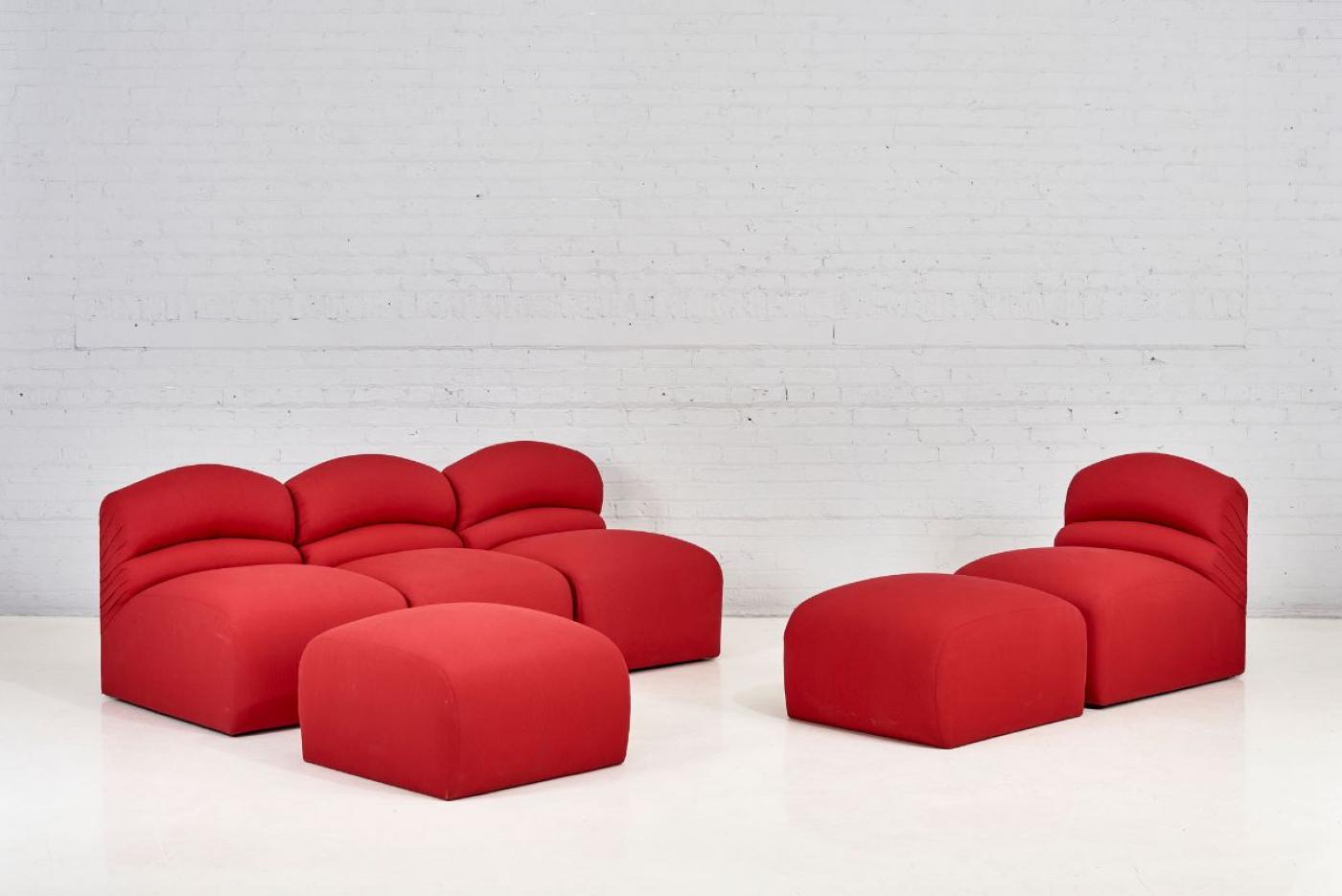 Brueton - Postmodern Modular Sectional Sofa, 1980