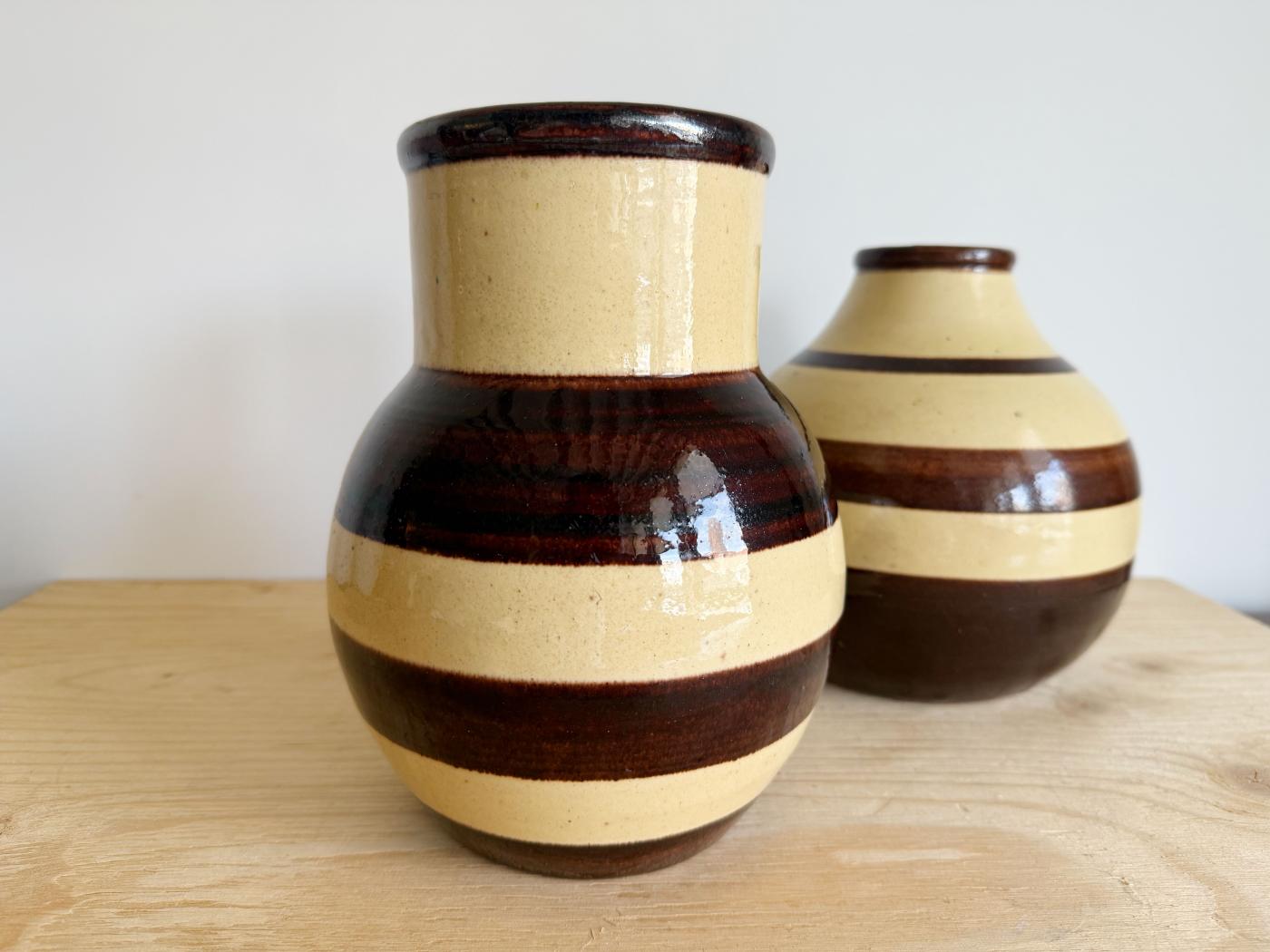 Primavera Atelier du Printemps - RARE PAIR OF PAUL JACQUET PRIMAVERA VASES