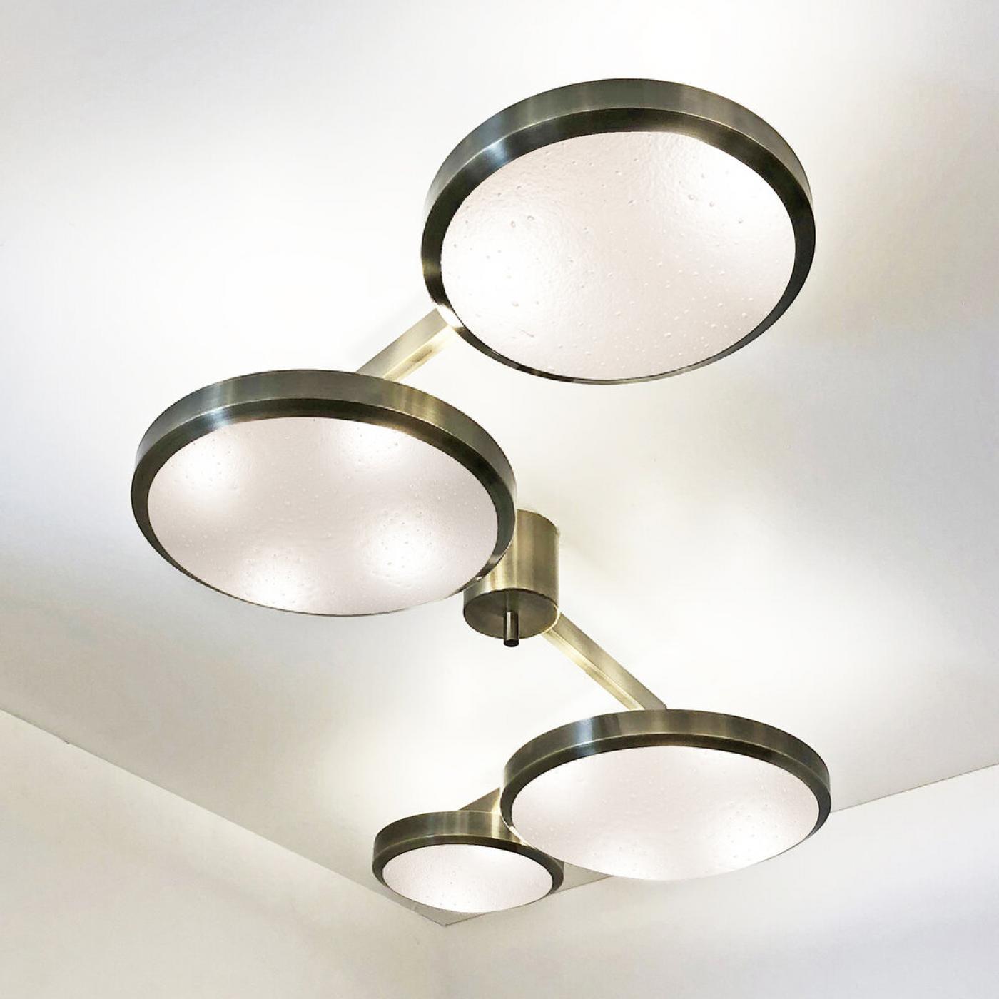 Gaspare Asaro - Quattro Ceiling Light by Gaspare Asaro-Bronze Finish