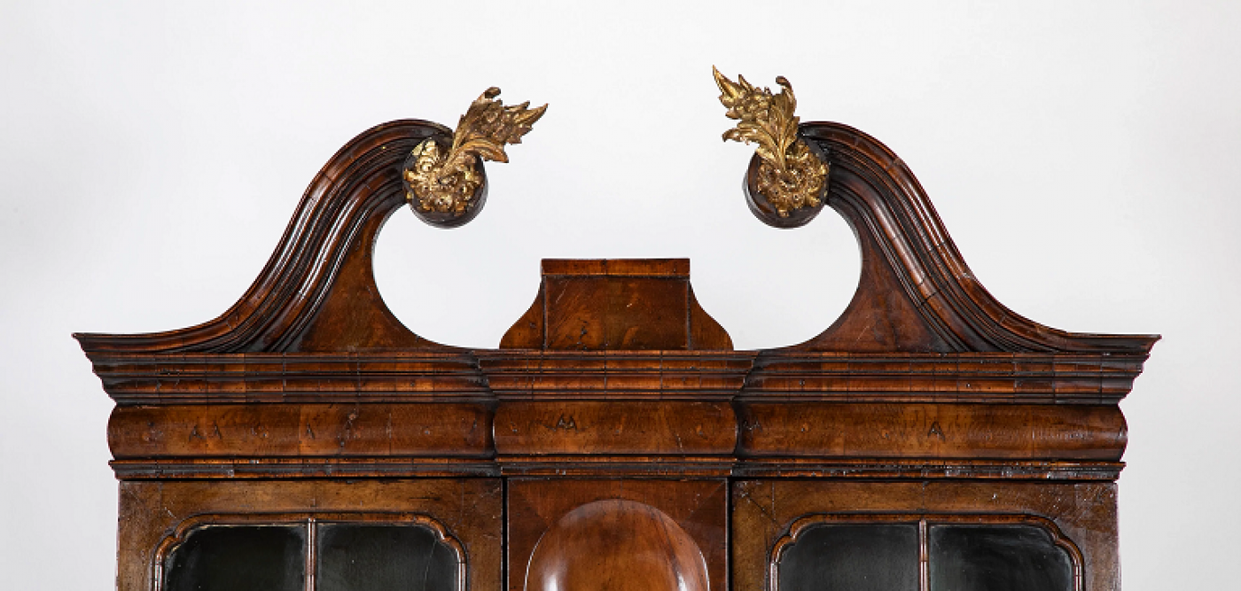 Queen Anne Two Part Walnut Secretary Desk