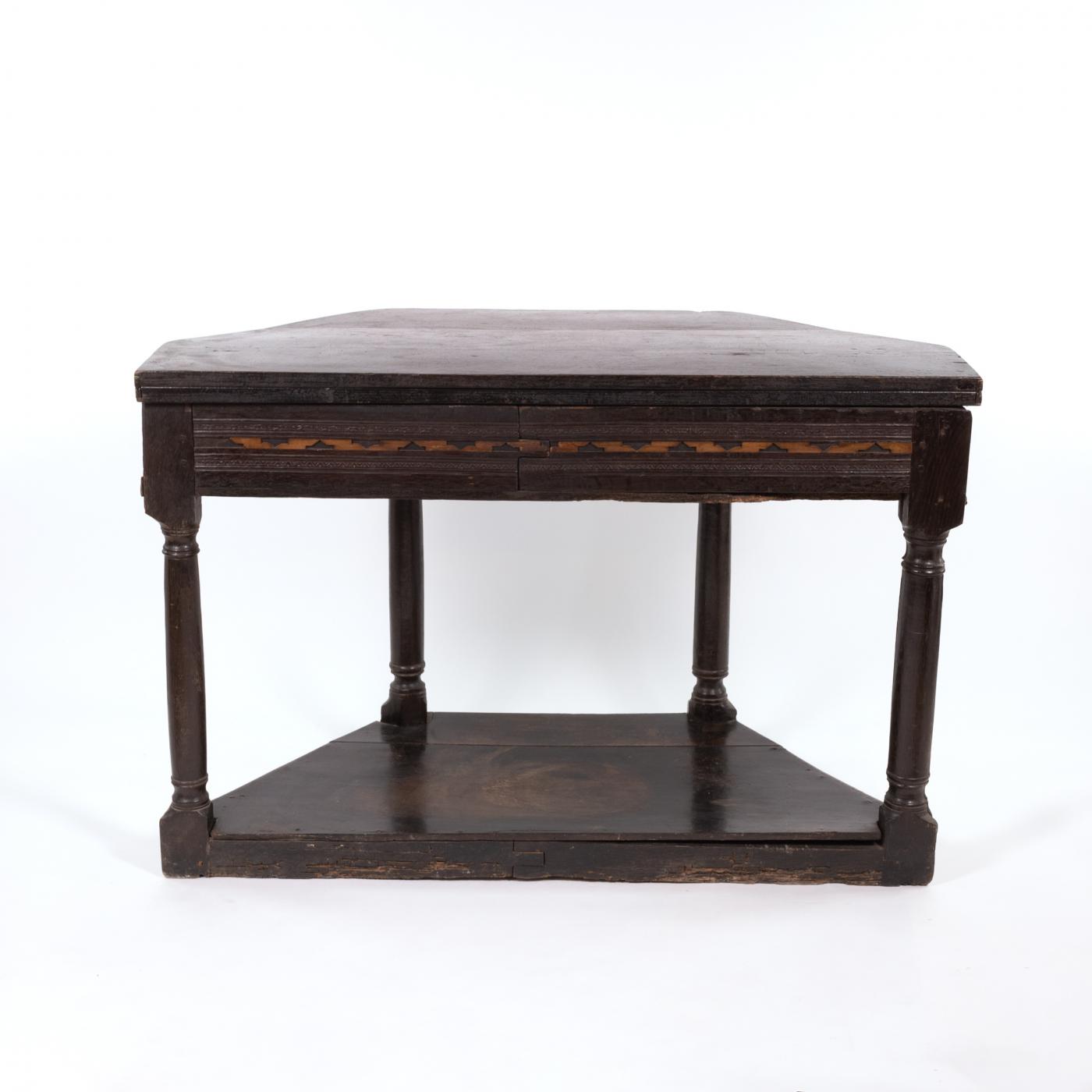 Rare 17th Century Oak Credence Table, English Circa 1650.