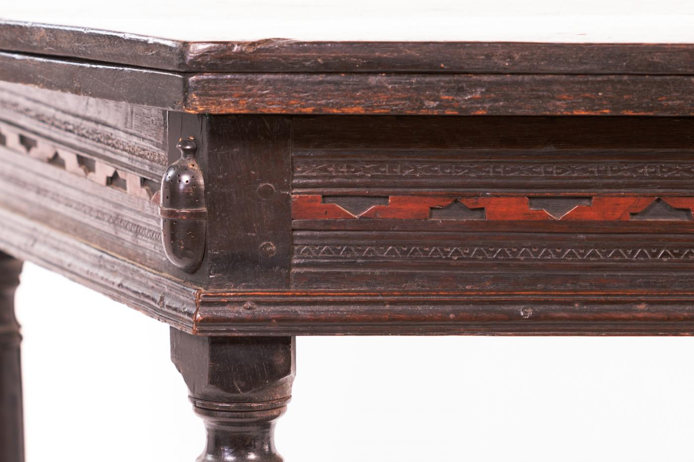 Rare 17th Century Oak Credence Table, English Circa 1650.
