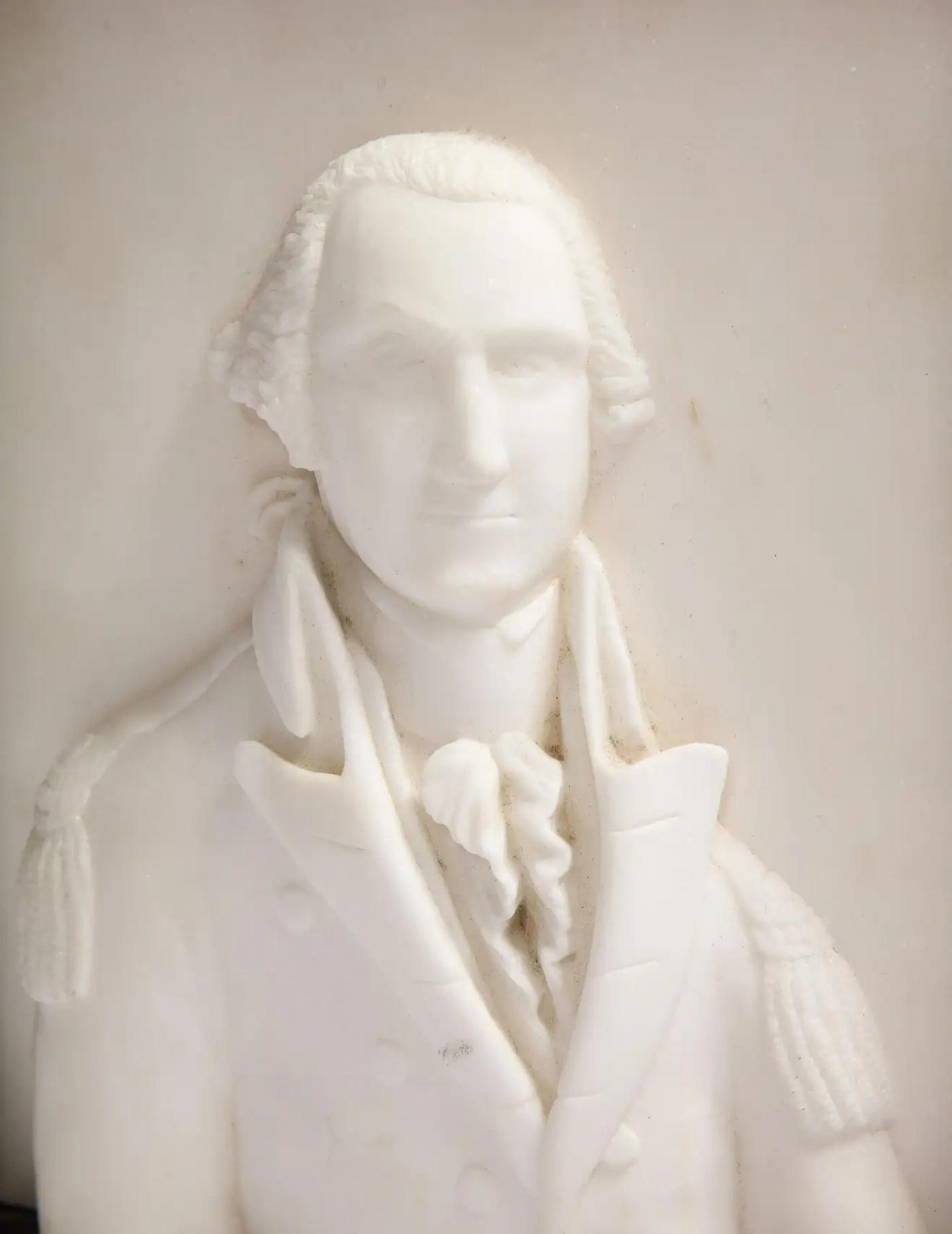 George Washington - Rare American Marble Portrait Presentation Bust of ...