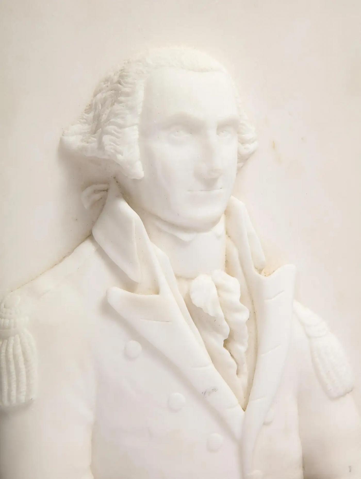 George Washington - Rare American Marble Portrait Presentation Bust of ...