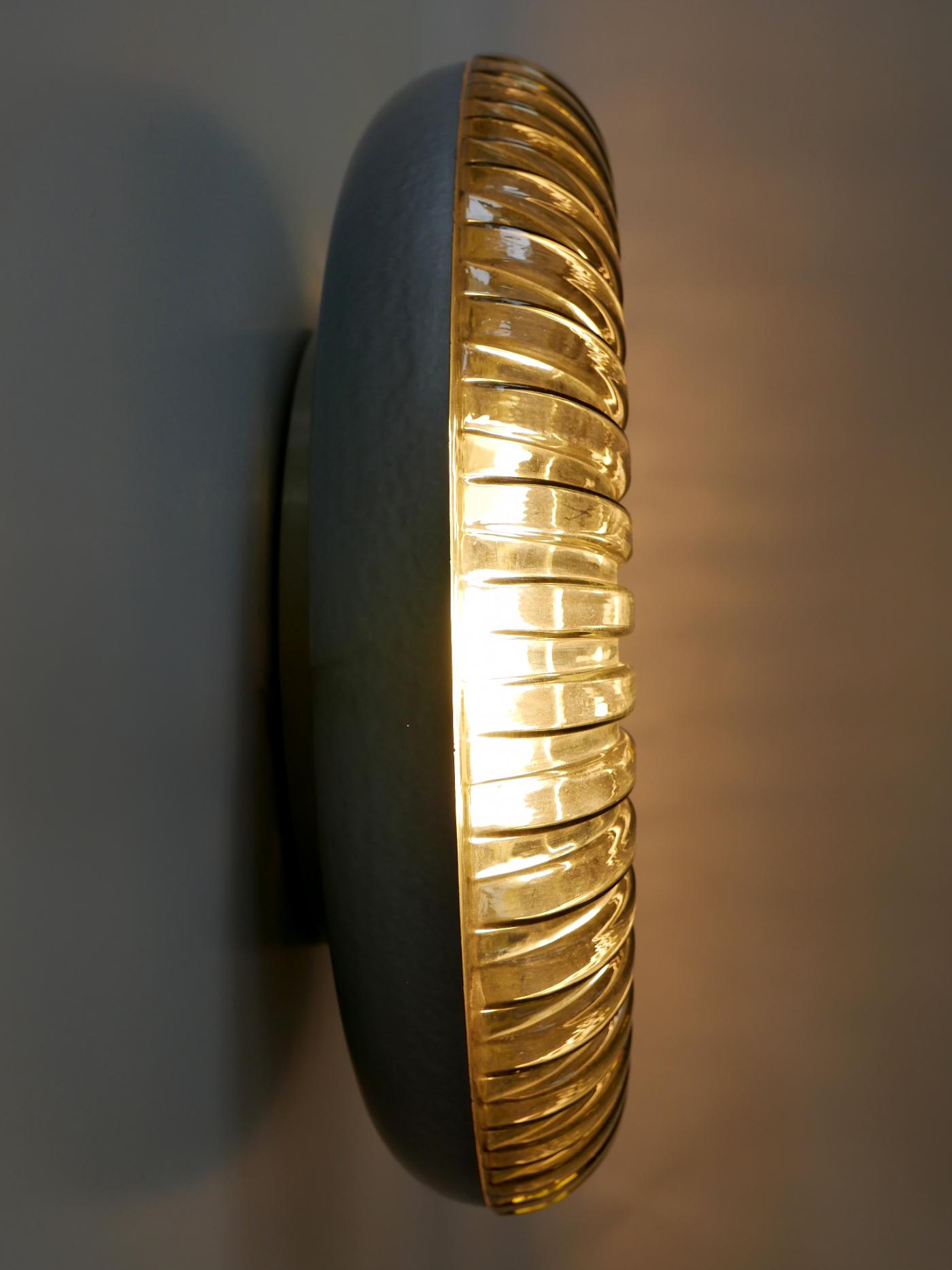 Rare & Decorative Mid Century Modern Glass Backlit Wall Mirror Germany ...