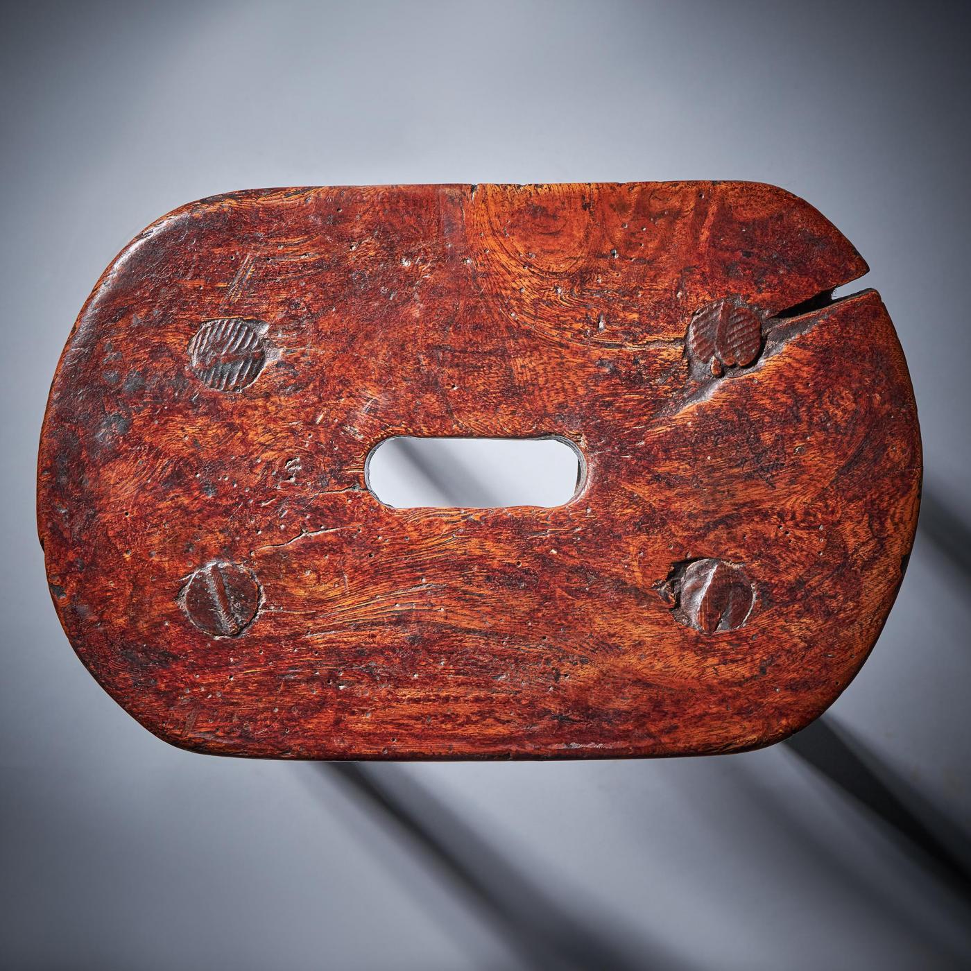 Rare Pair of 18th Century Vernacular Provincial Primitive Country Elm ...