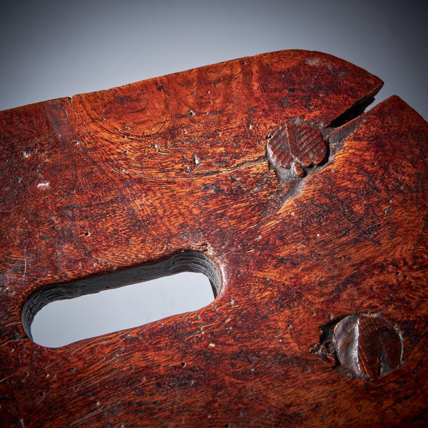 Rare Pair of 18th Century Vernacular Provincial Primitive Country Elm ...