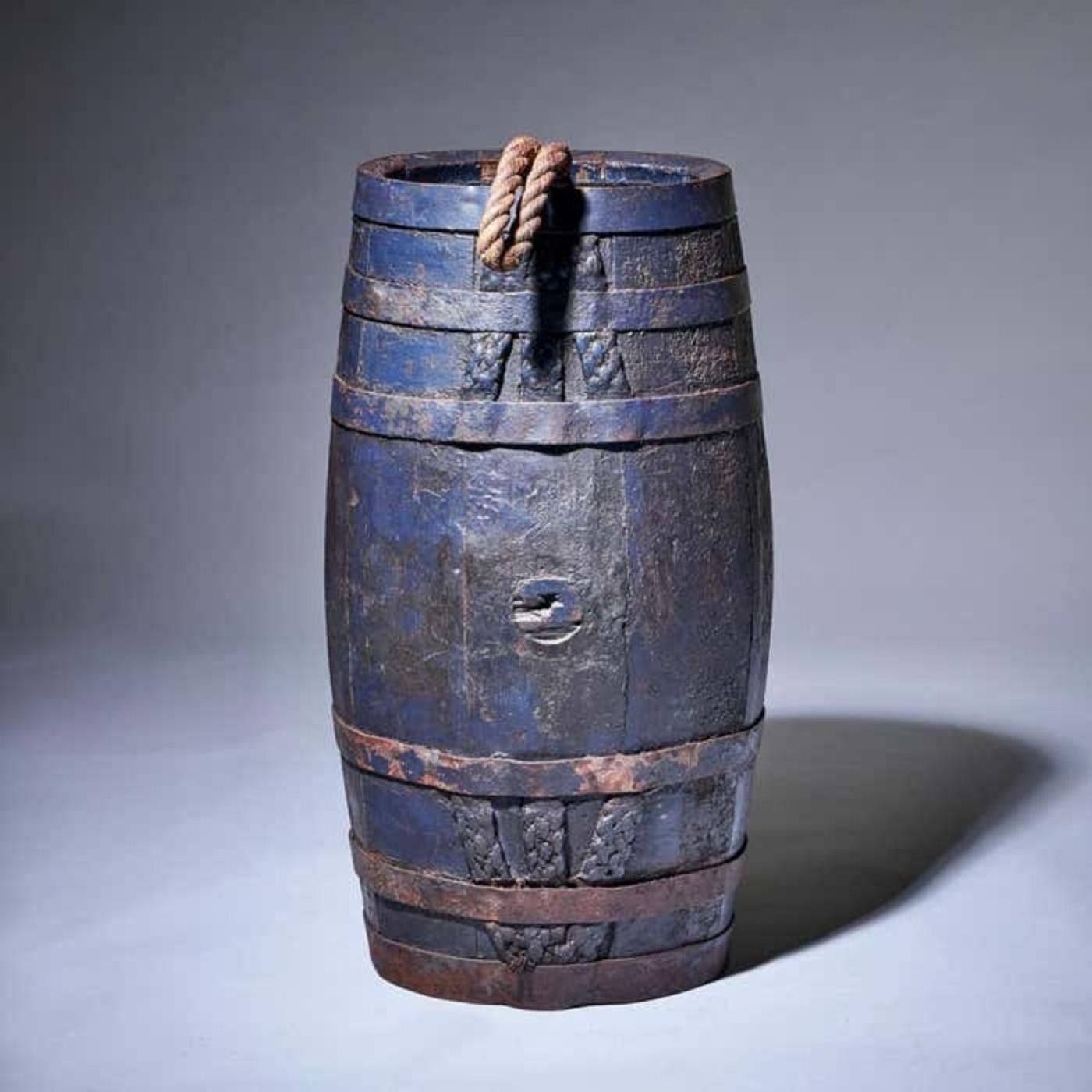 Rare Royal 18th Century Powder Barrel Stick Stand Decorated with a Coat ...