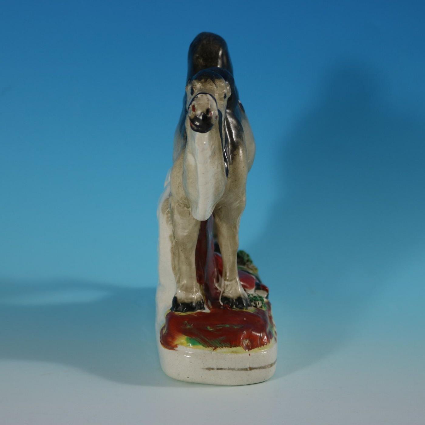 Staffordshire - Rare Staffordshire Pottery Bactrian Camel Figure Staffordshire - Rare Staffordshire Pottery Bactrian Camel Figure