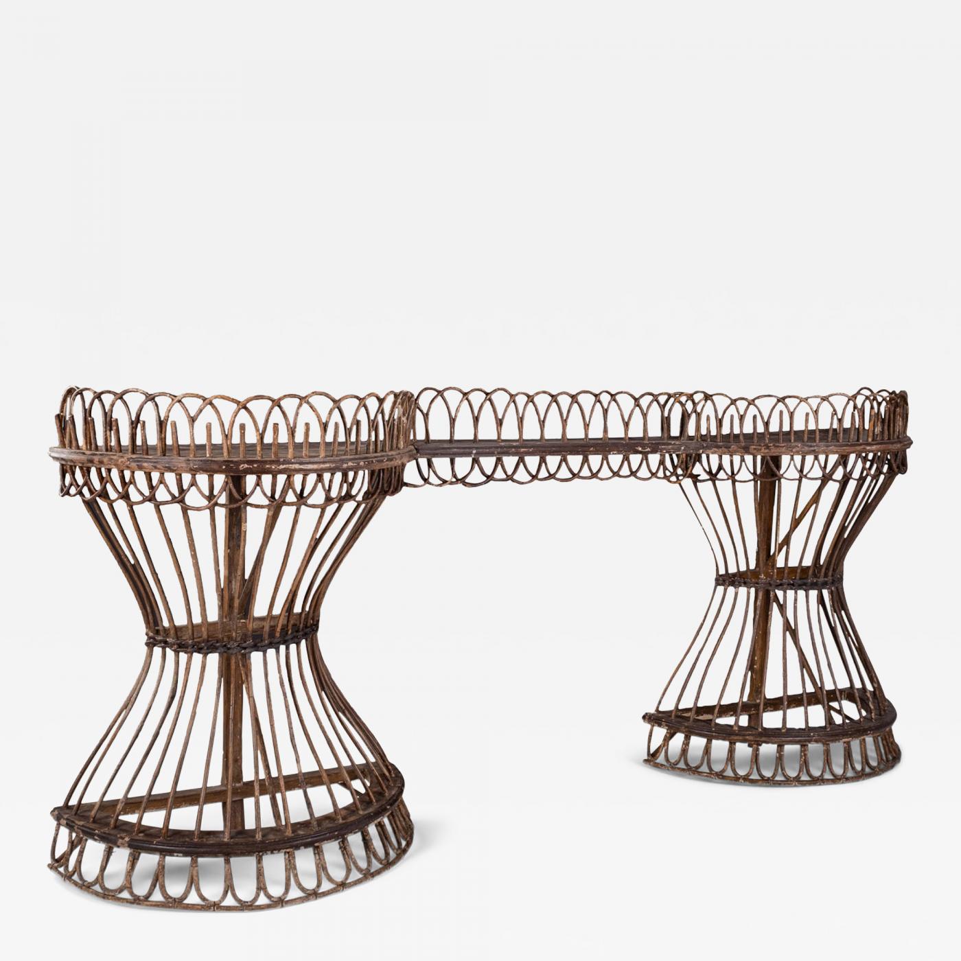 Rattan Garden Table Console