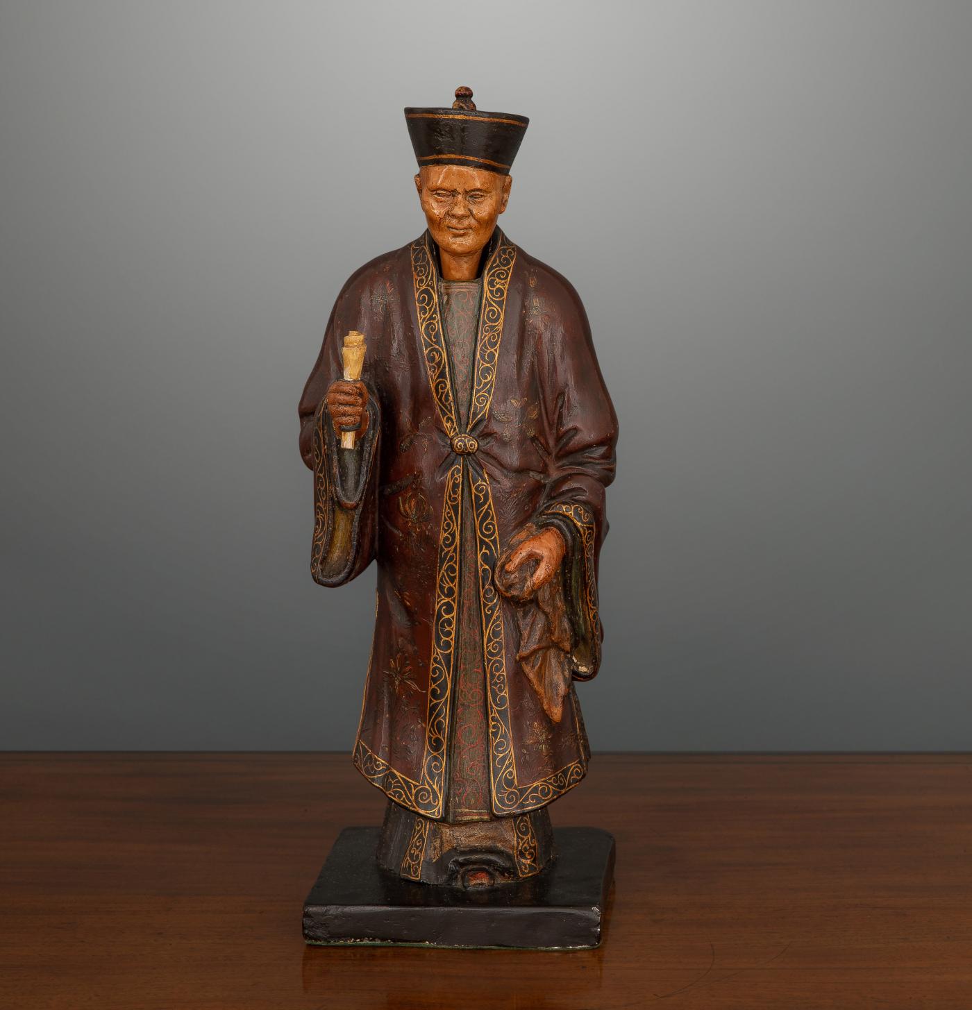 Regency Plaster Nodding Head Figure of a Chinese Official by Robert Shout
