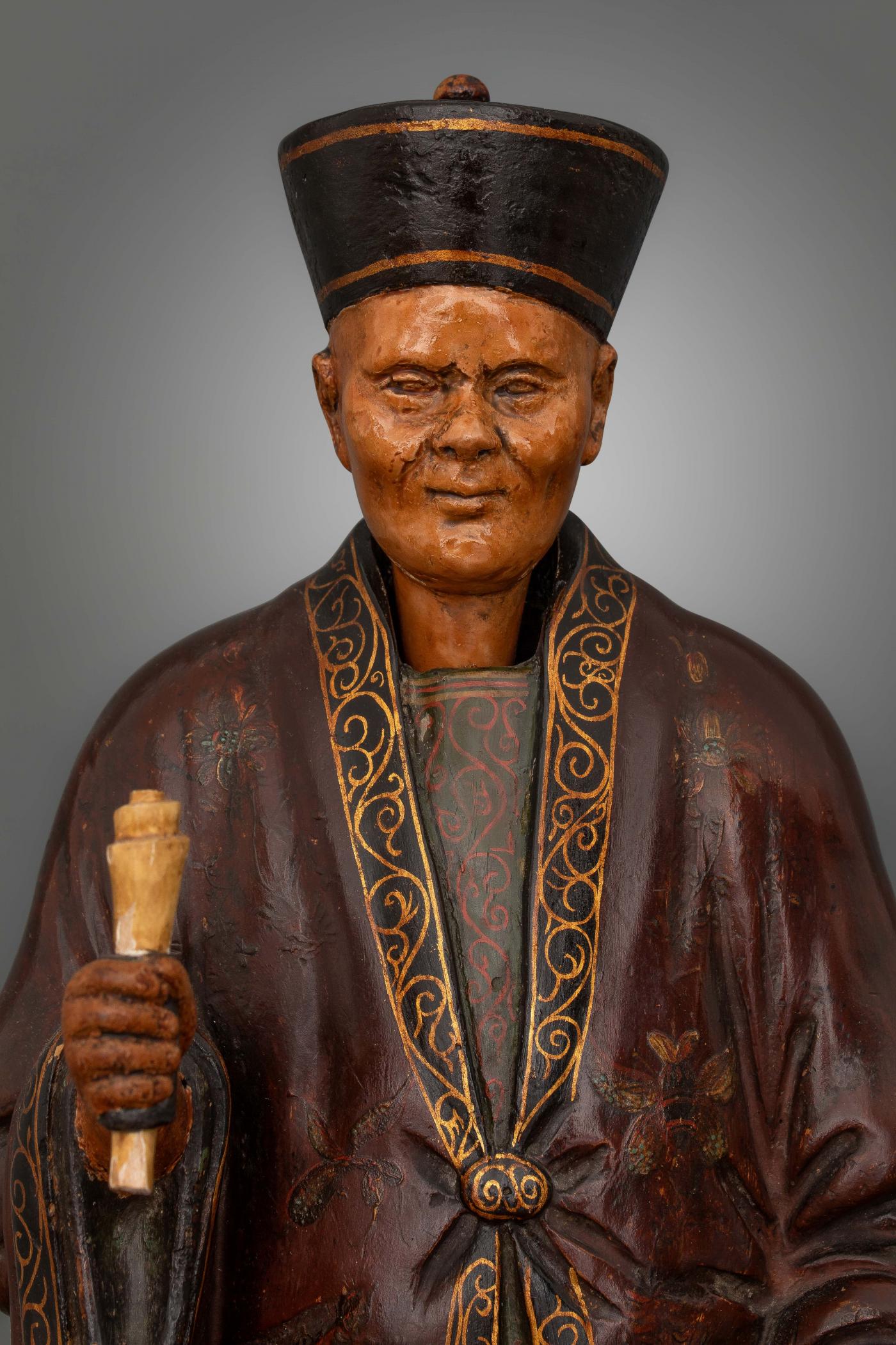 Regency Plaster Nodding Head Figure of a Chinese Official by Robert Shout