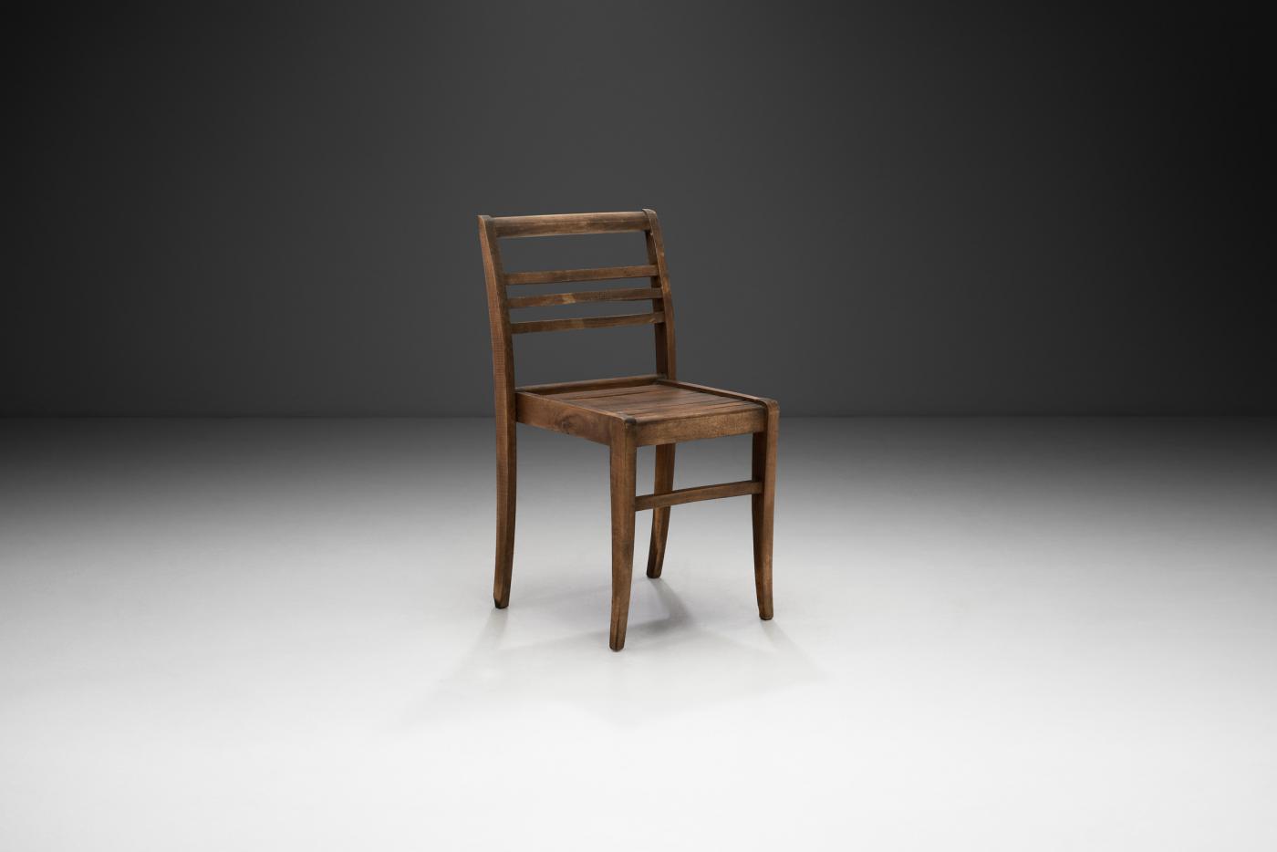 René Gabriel - Model "103" Oak Chair by René Gabriel, France 1940s