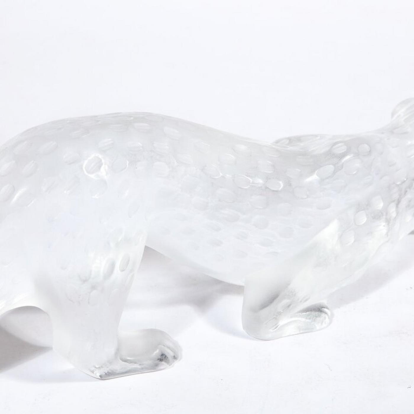 René Lalique – Lalique Co. - Modernist Spotted Stalking Leopard in ...