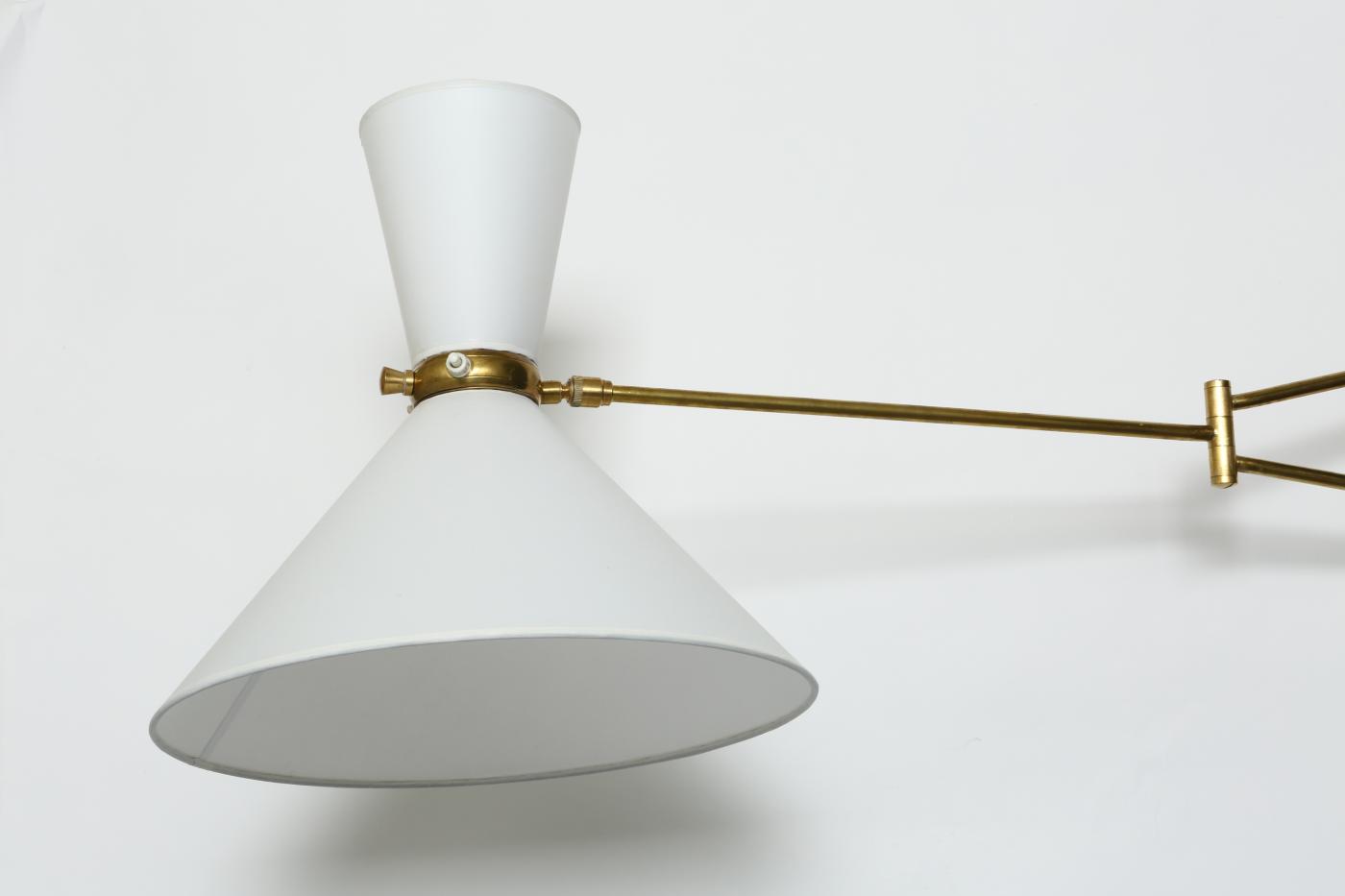 Rene Mathieu - French wall sconce attributed to Rene Mathieu by Lunel