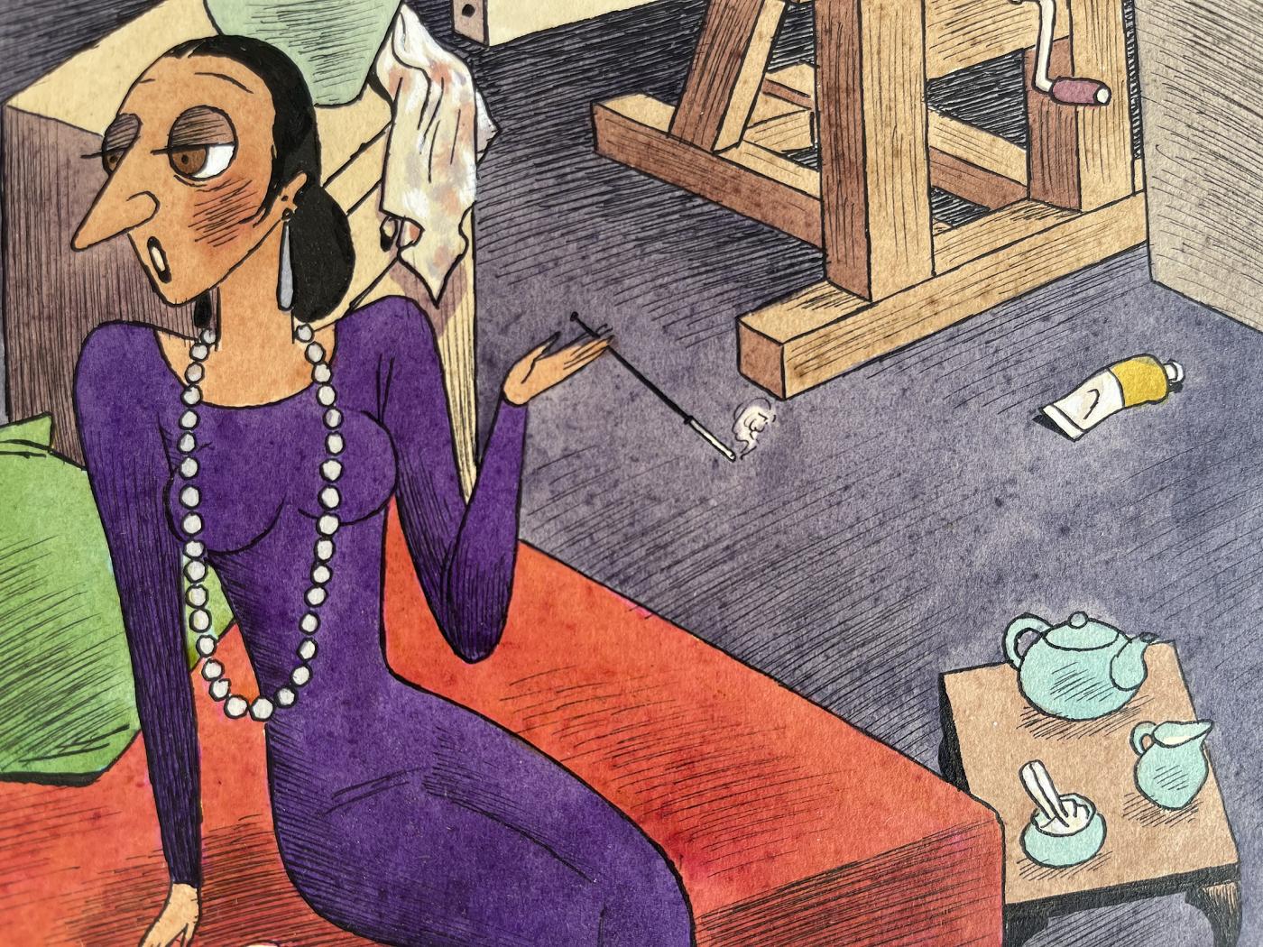 Richard Lippincott Denison Taylor - Artist Painting Nude Women in ...