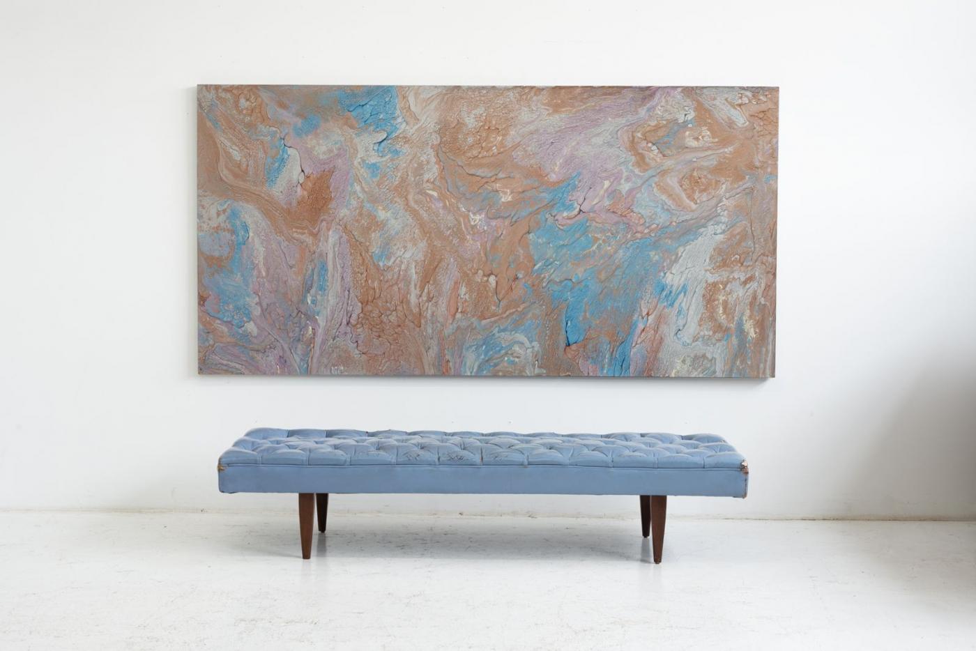 Richard Mann Monumental Psychedelic Painting 1975