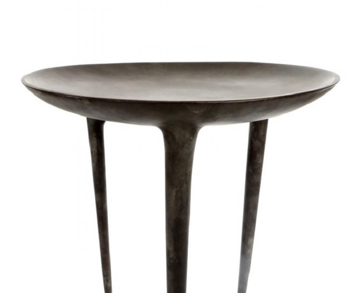 Rick Owens - RICK OWENS TALL BRONZE BRAZIER SIDE TABLE
