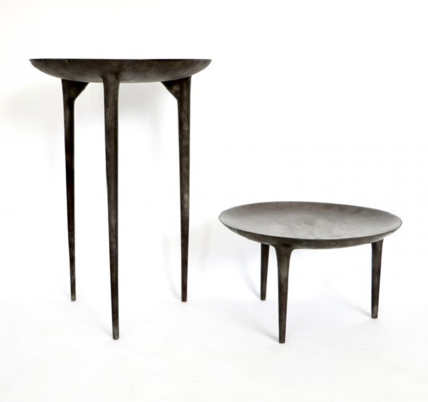 Rick Owens - RICK OWENS TALL BRONZE BRAZIER SIDE TABLE