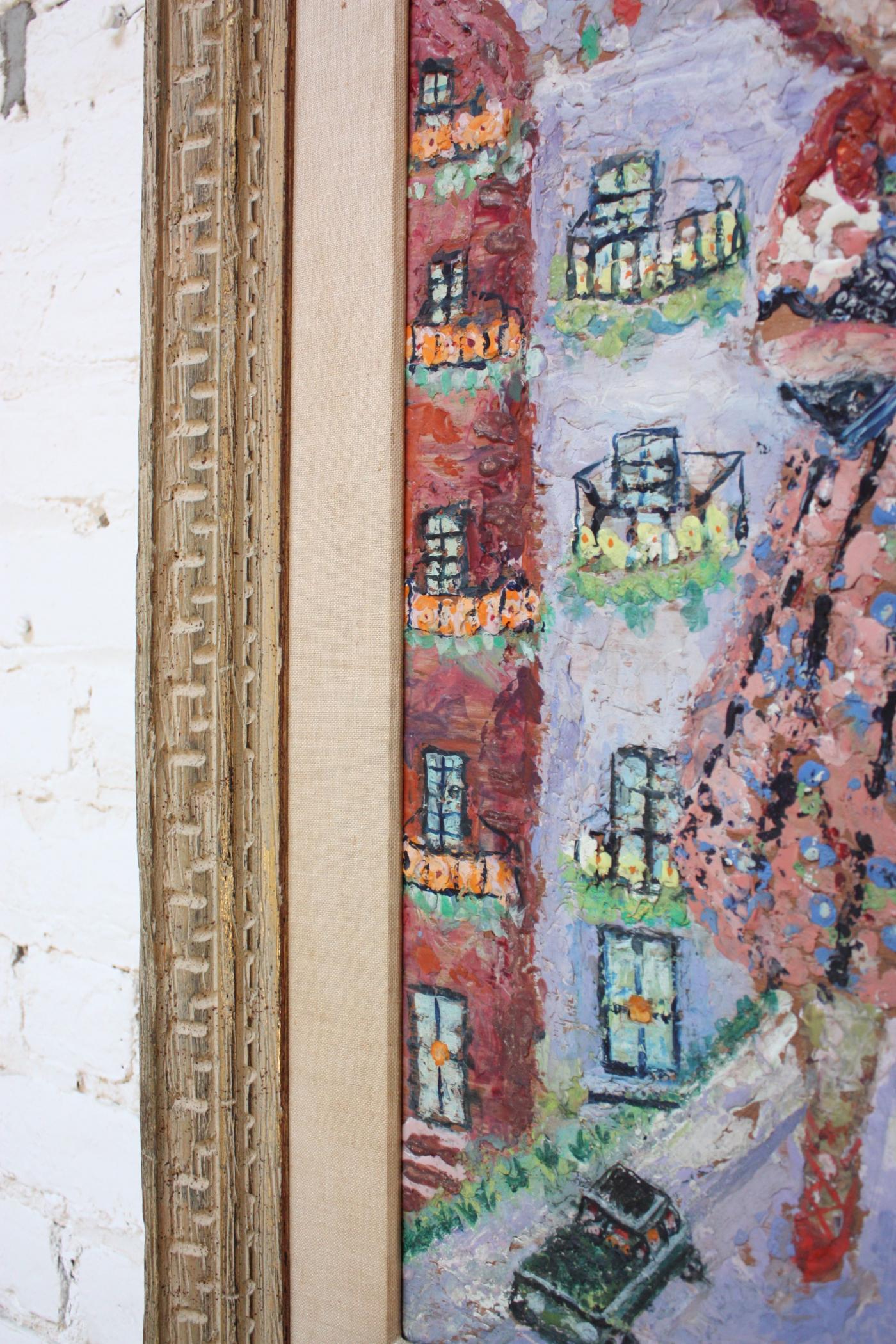 Rifka Angel - 'Giant Woman' Encaustic Painting by Rifka Angel, 1971