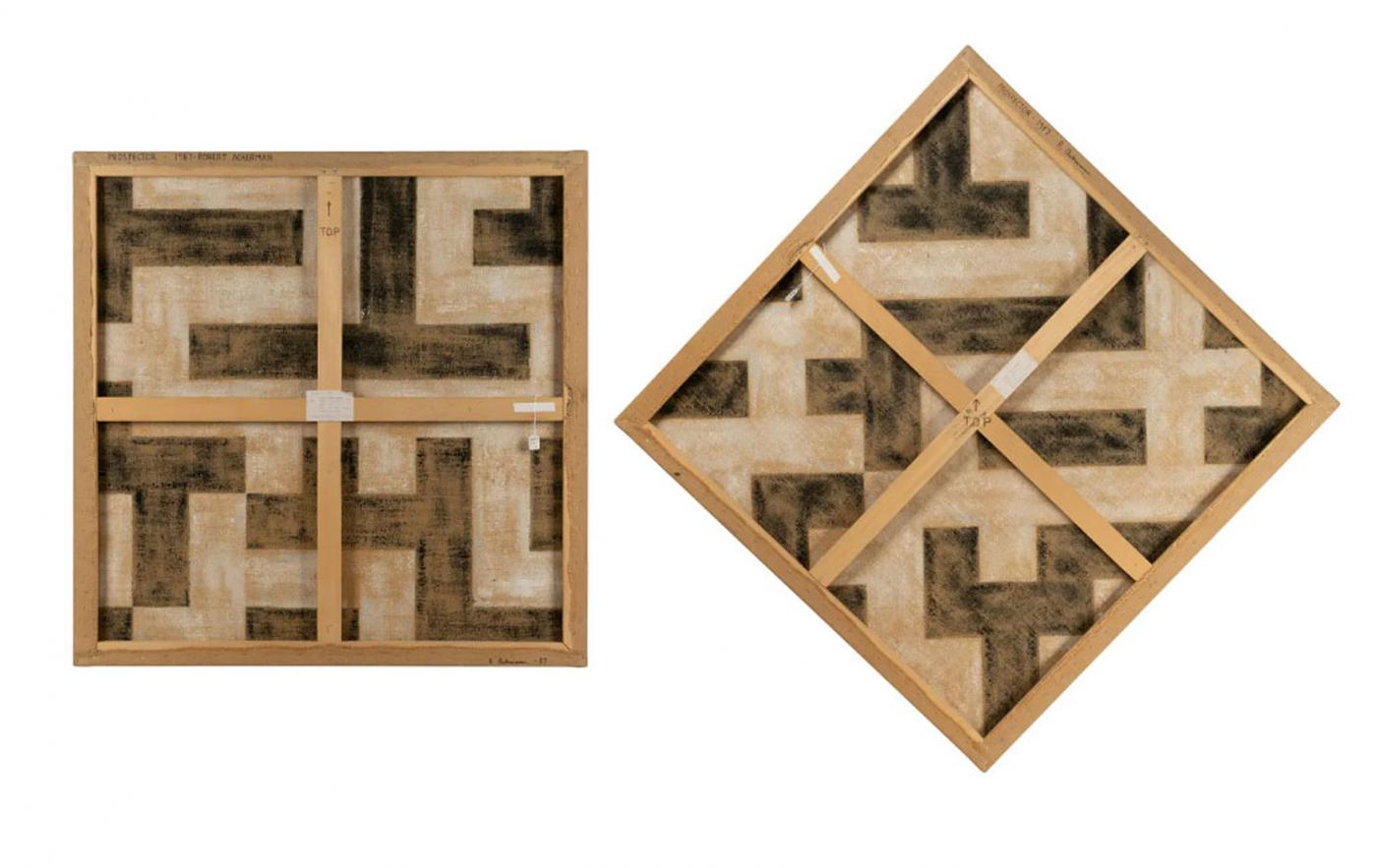 Robert Ackerman - Large Diptych by Robert Ackerman, Prospector, 1987