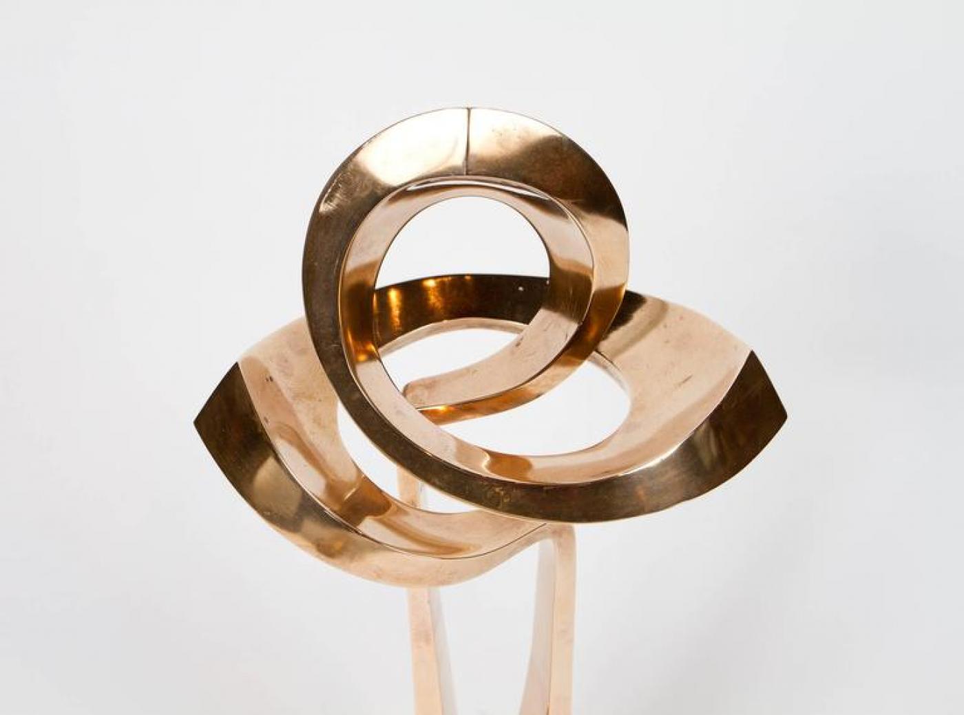 Robert J. Mitchell - Rare polished brass sculpture by Robert J. Mitchell