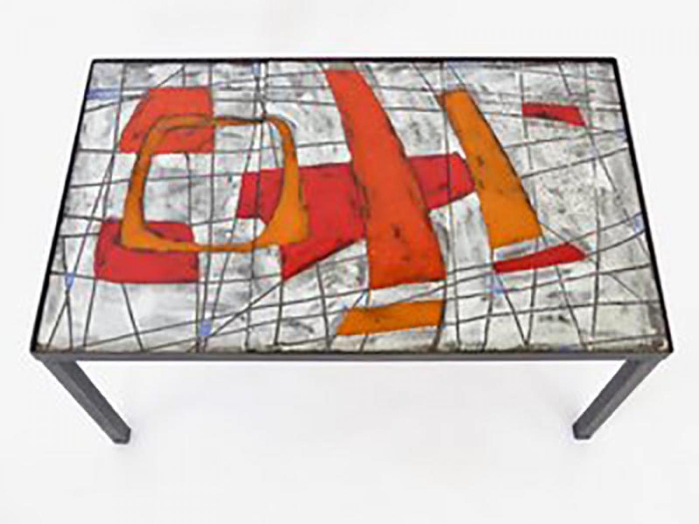 Robert & Jean Cloutier - French Ceramic Coffee Table by Jean and Robert ...