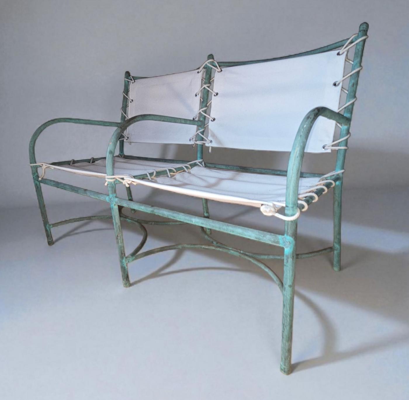 Robert Lewis - Robert Lewis Copper Tube Settee Santa Barbara Studio CA ...