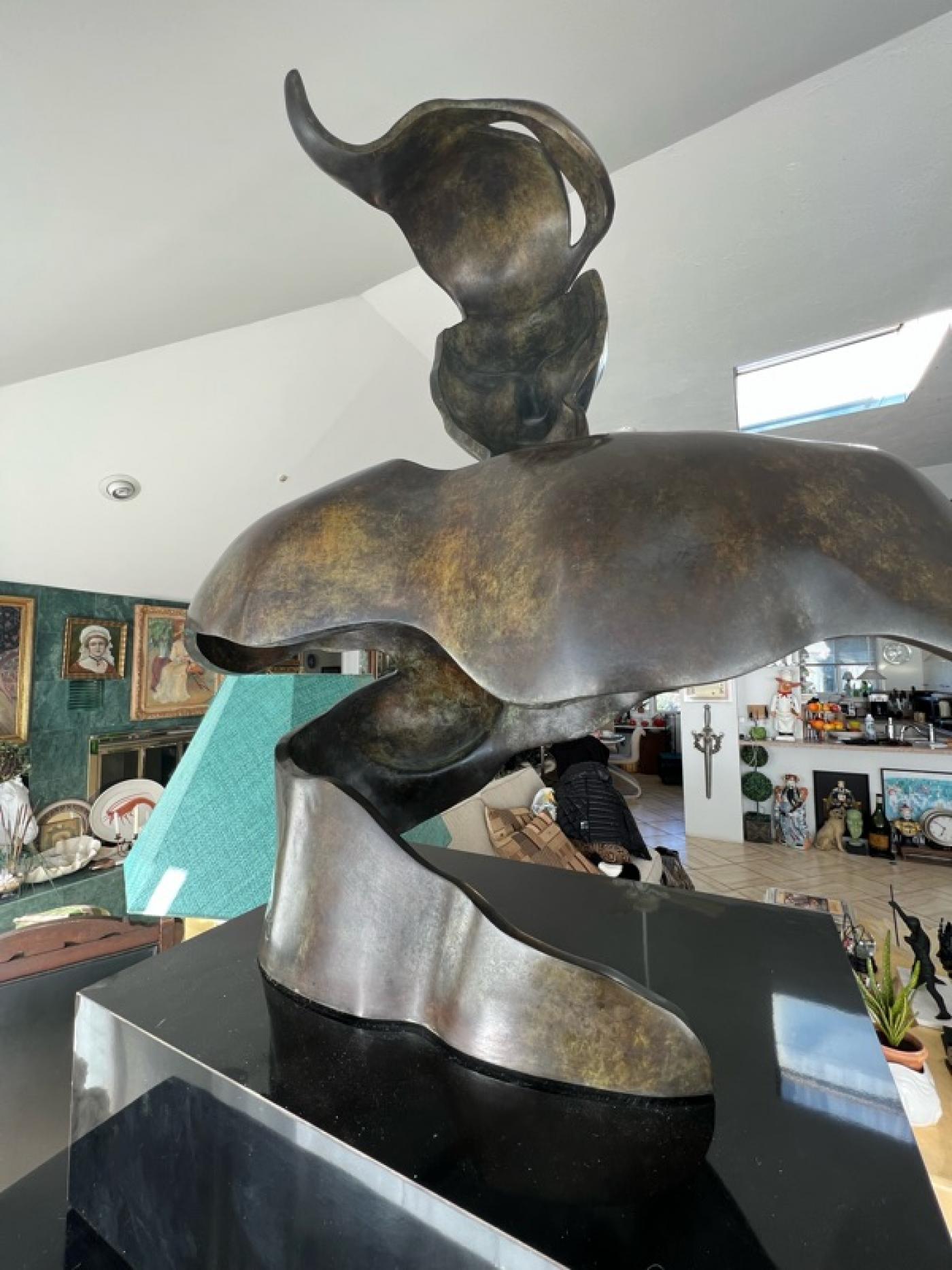 Robert Marcus - AMAZING MODERNIST BRONZE TORSO BY ROBERT MARCUS