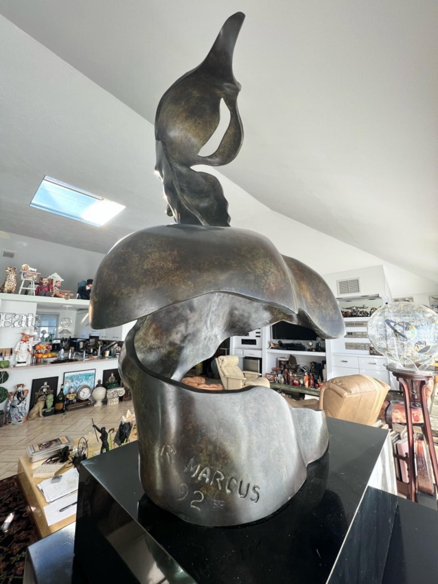 Robert Marcus - AMAZING MODERNIST BRONZE TORSO BY ROBERT MARCUS
