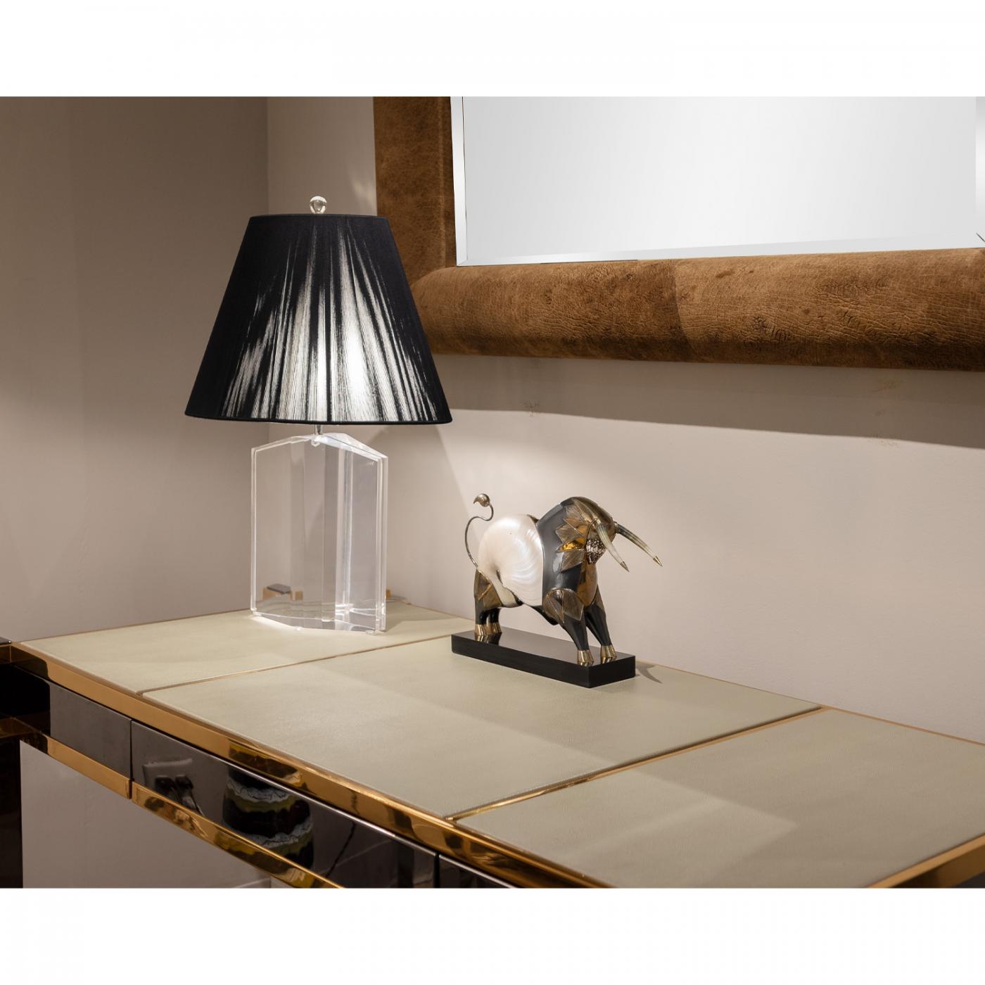 Roberto Estevez - Roberto Estevez Exquisite Bull Sculpture with Sea ...