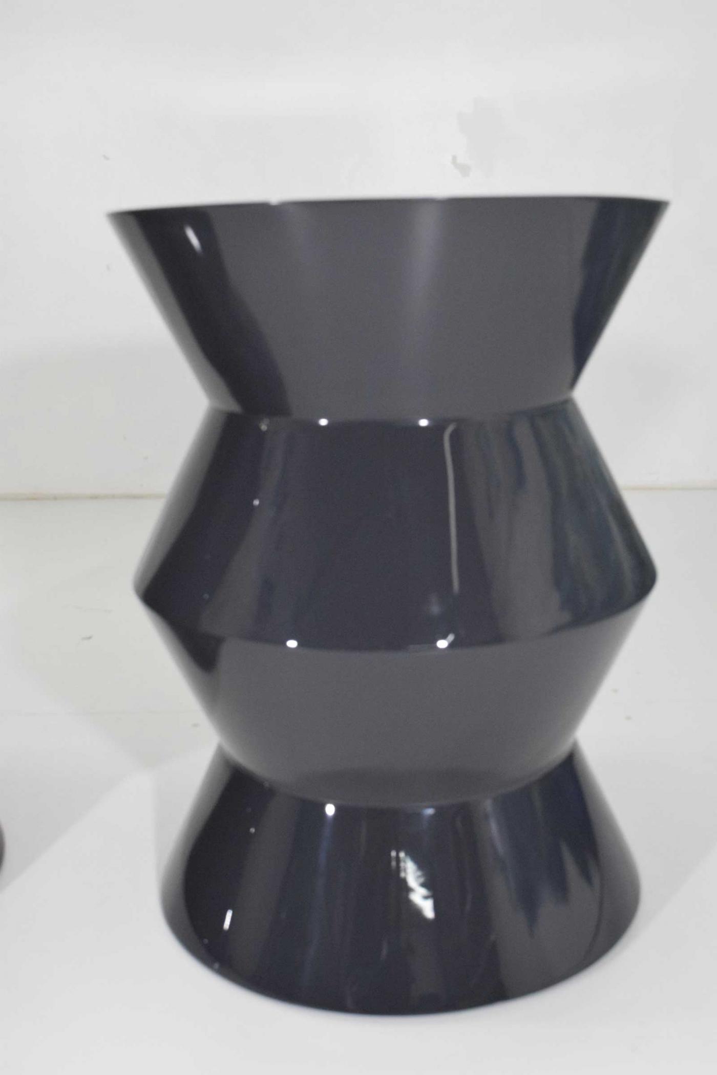 Rodolfo Dordoni - Minotti Cesar Style Side Table in Dark Gray Lacquer ...