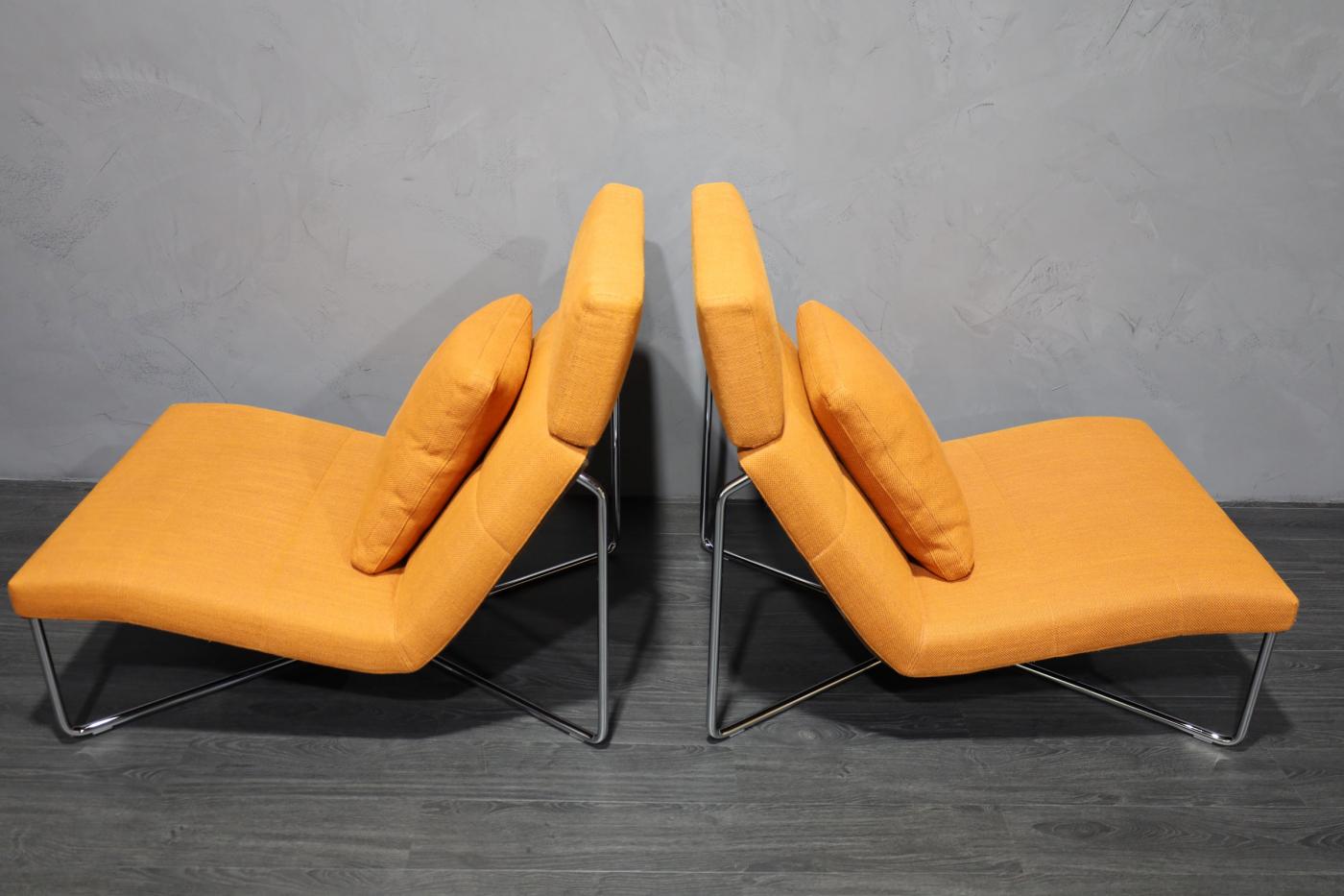 Rodolfo Dordoni - Rodolfo Dordoni for Minotti Lounge Chairs in Orange ...