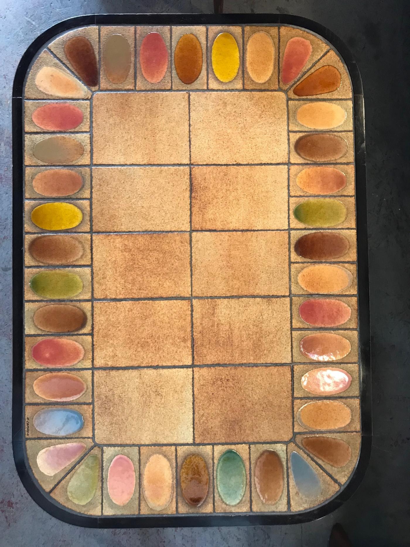 Roger Capron - Ceramic Coffee Table by Roger Capron, Vallauris, France ...