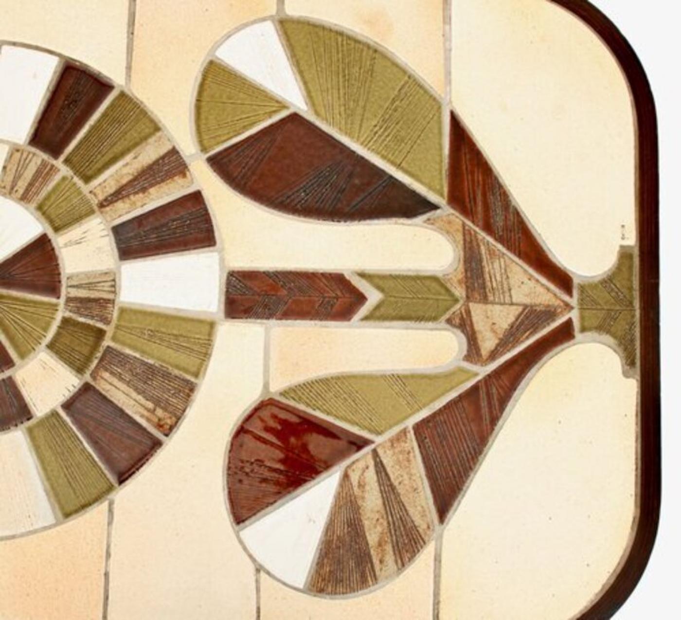 Roger Capron - FRENCH CERAMIC ARTIST ROGER CAPRON CERAMIC TILE COFFEE ...