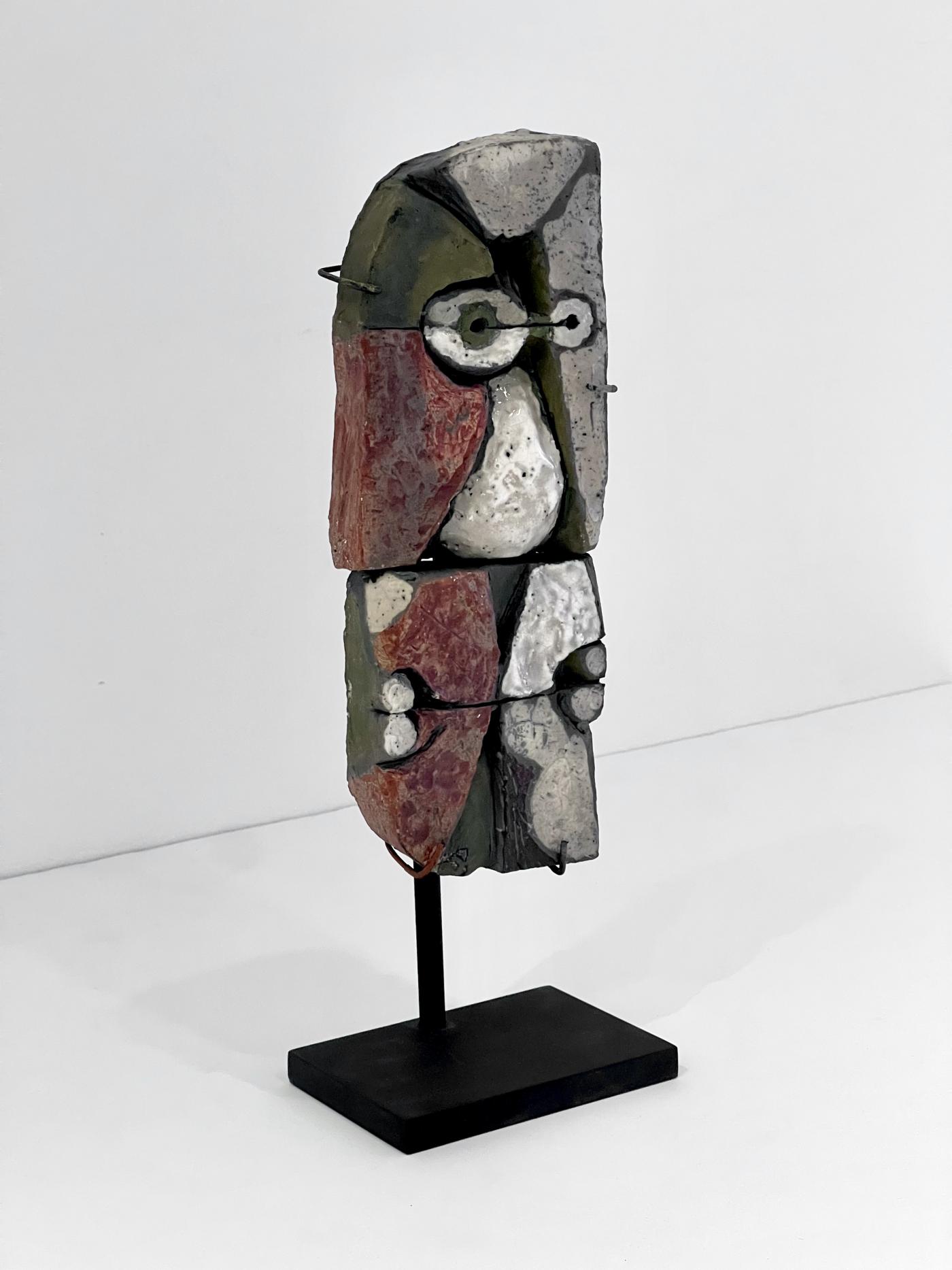 Roger Capron - Roger Capron Abstract Ceramic Sculpture on Stand