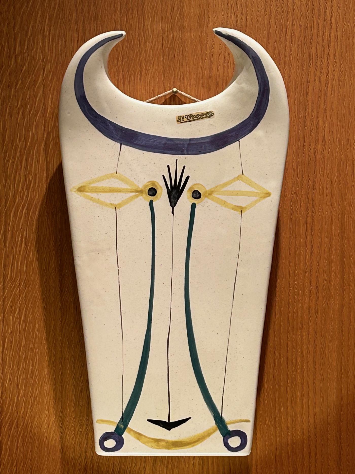 Roger Capron - Roger Capron ceramic Taurus plate, circa 1955, France