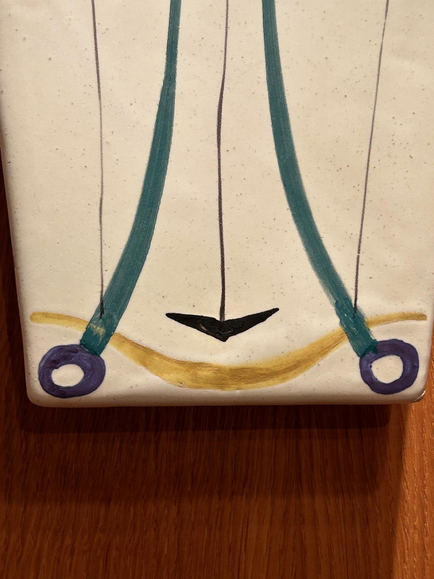 Roger Capron - Roger Capron ceramic Taurus plate, circa 1955, France