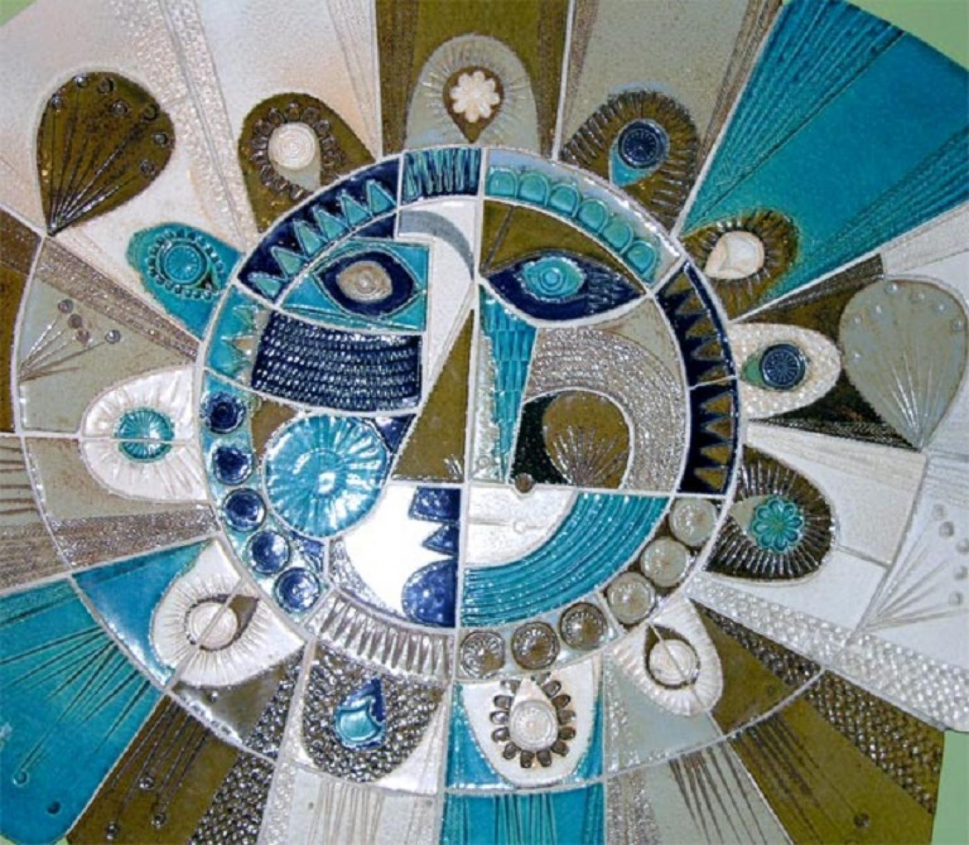 Roger Capron - "Soleil" Ceramic Sculpture by Roger Capron