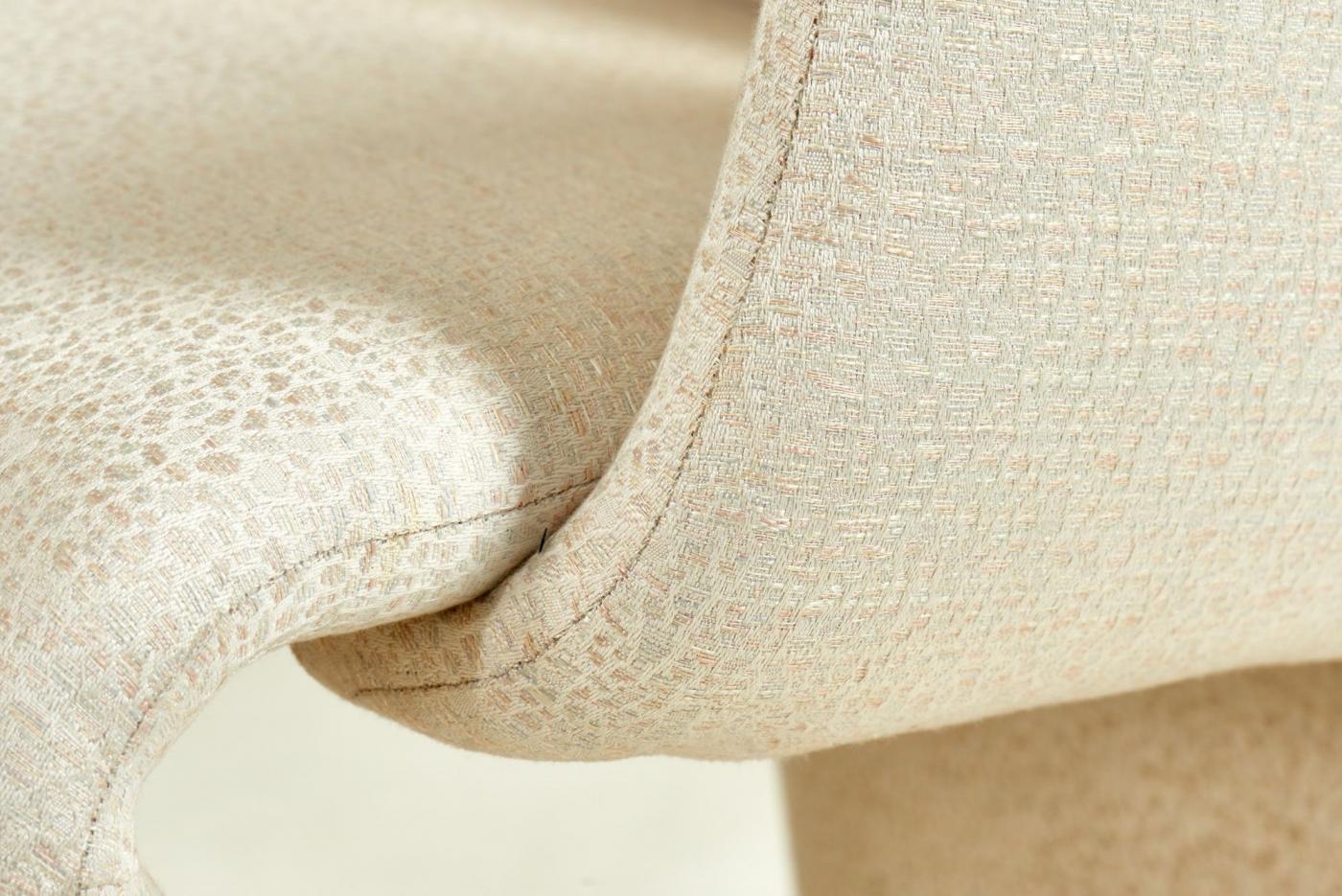 Roger Rougier - Roger Rougier Set of 6 Post Modern Dining Chairs, 1980