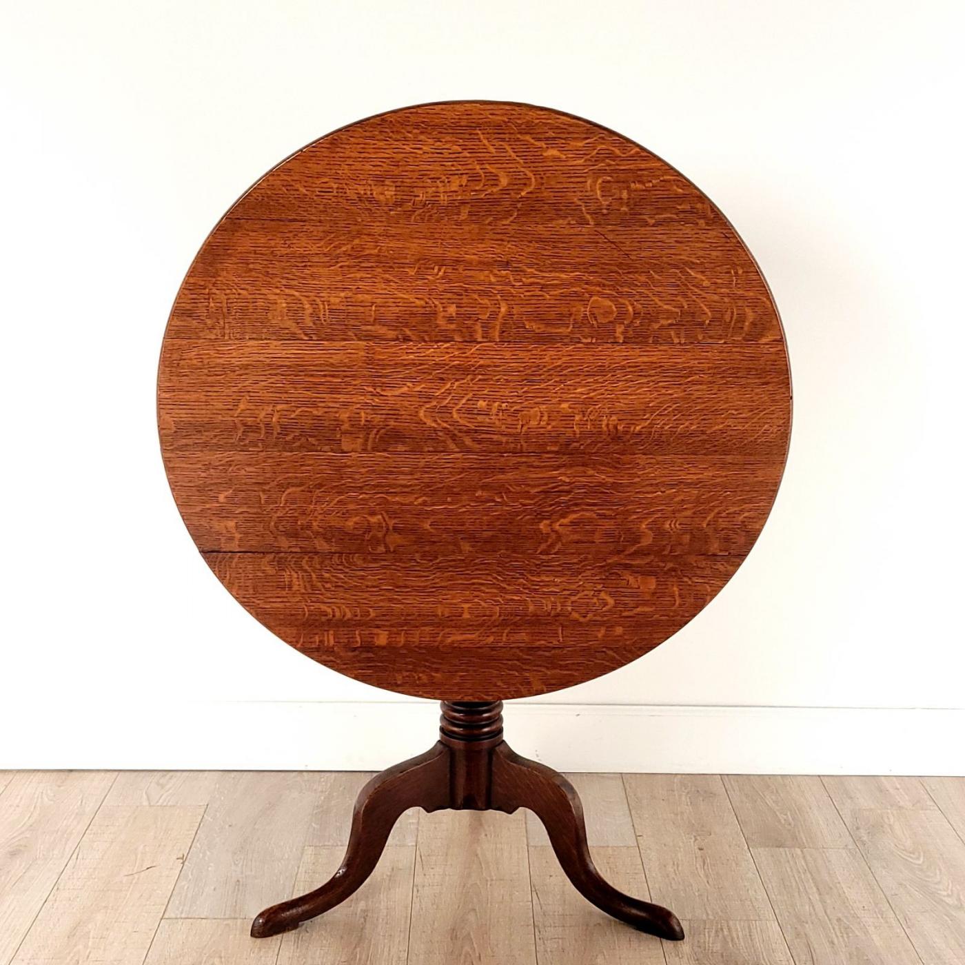 Round Regency Period Mahogany Tea Table, England circa 1810