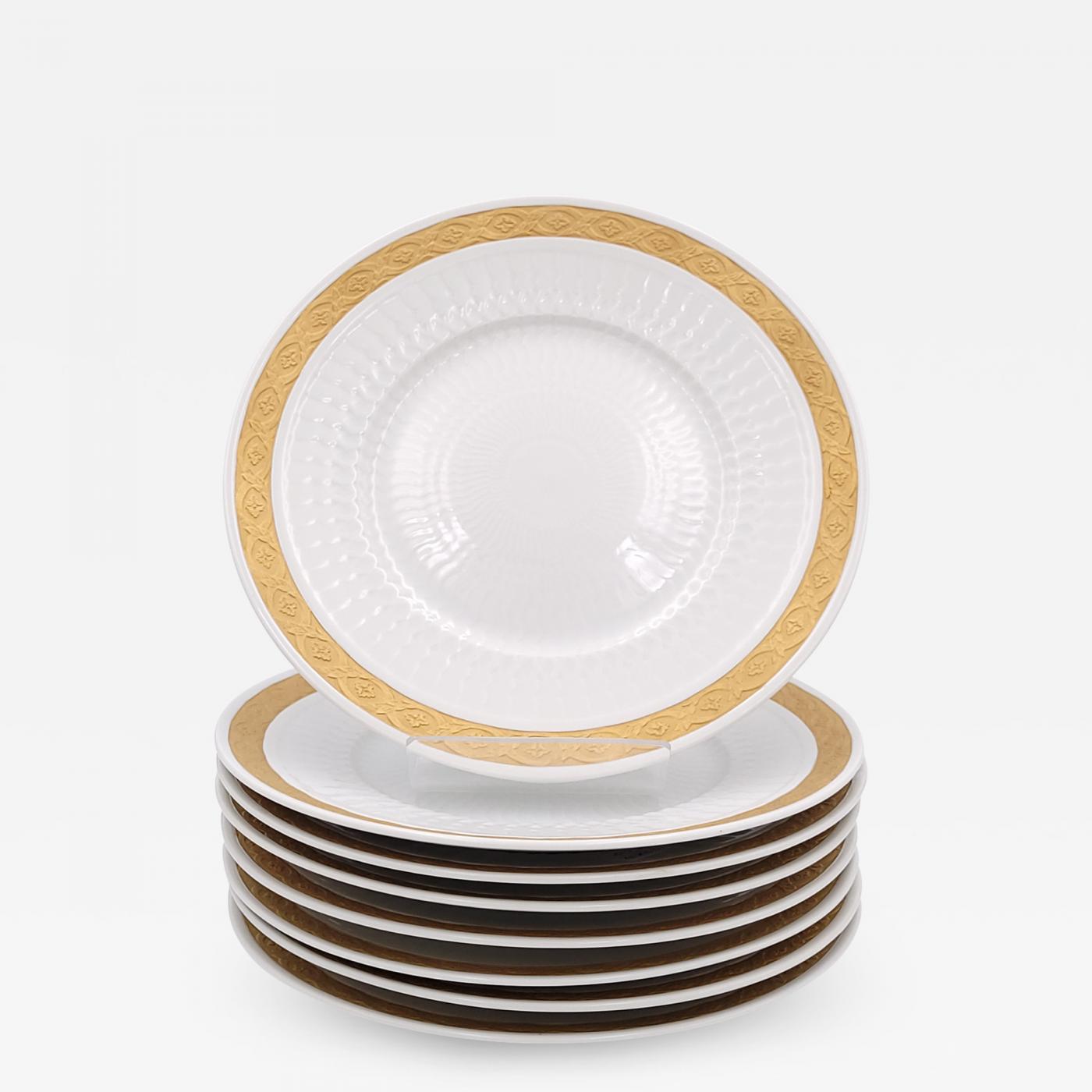 Royal Copenhagen - Royal Copenhagen Dessert or Salad Plates, Denmark ...